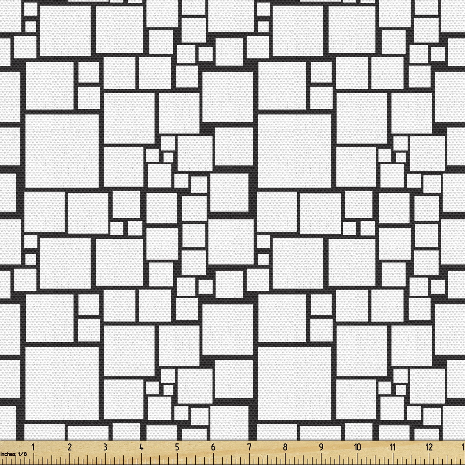 Ambesonne Modern Fabric by the Yard Upholstery, Outline Drawings of ...