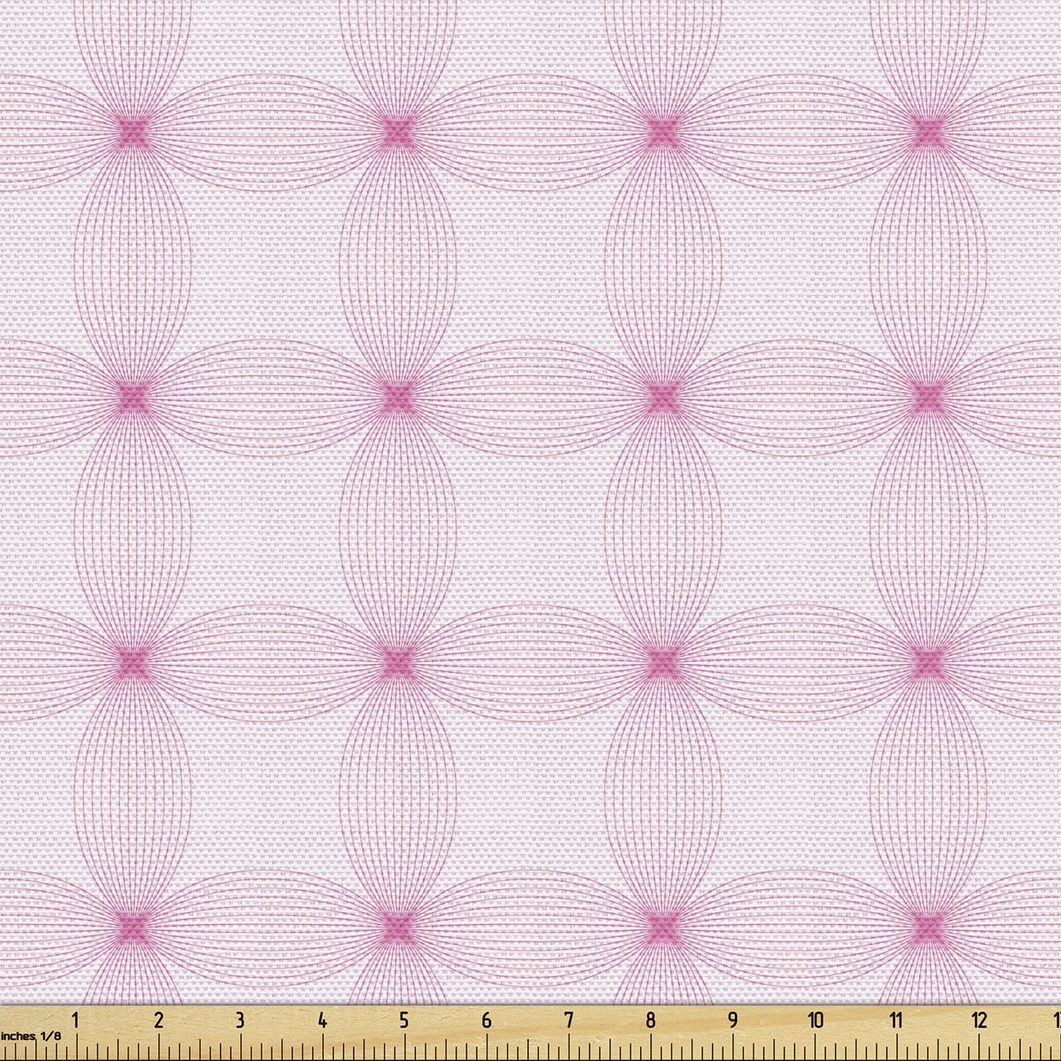 Ambesonne Modern Fabric by the Yard Upholstery, Pink Tangled Motifs, 3 ...