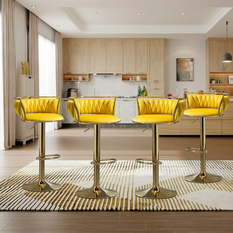 Mustard kitchen bar stools store