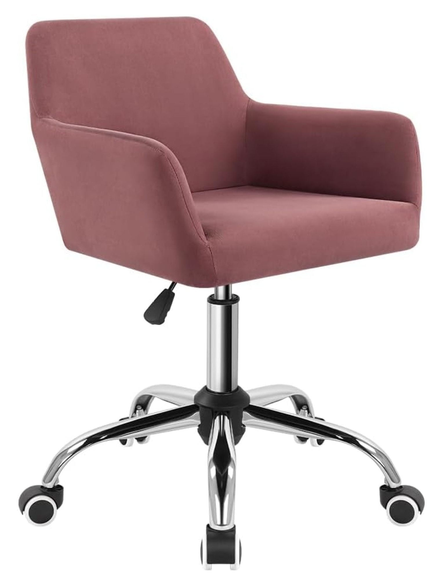Modern Velvet Desk Chair Home Comfy Makeup Office Chair with Wheels ...