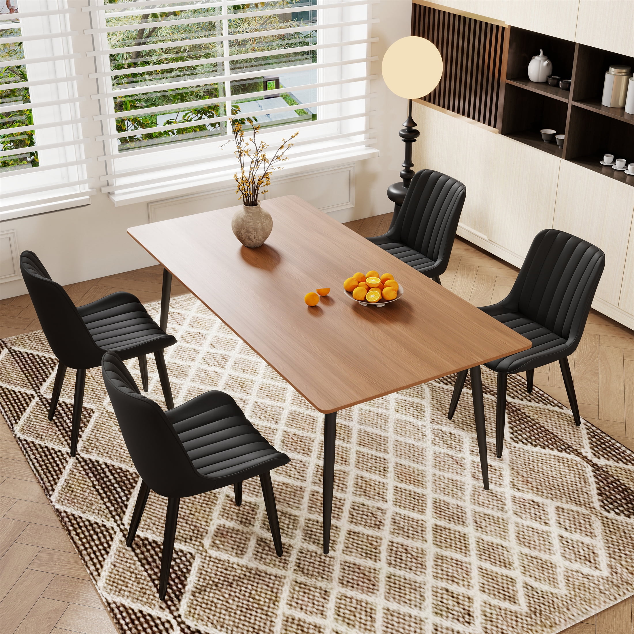 Modern Velvet Upholstered Dining Chairs with Metal Legs, Accent Chairs ...