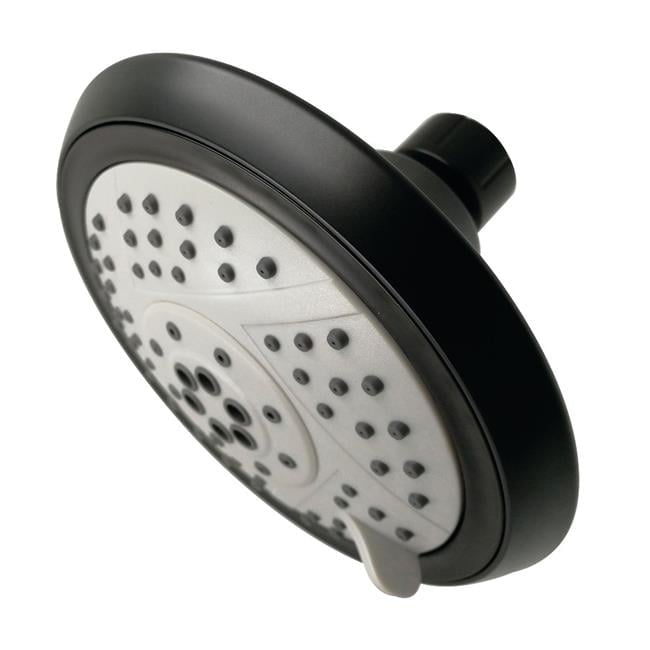 Modern Vilbosch 5 in. 5-Function Shower Head - Matte Black - Walmart.com