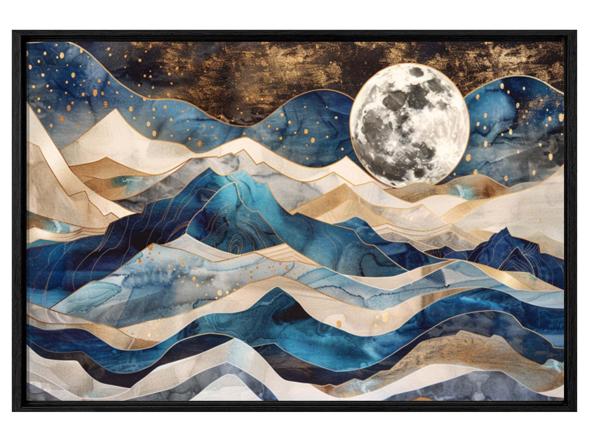 Modern Wall Art Modern Abstract Prints Abstract Wall Art Moon Star ...