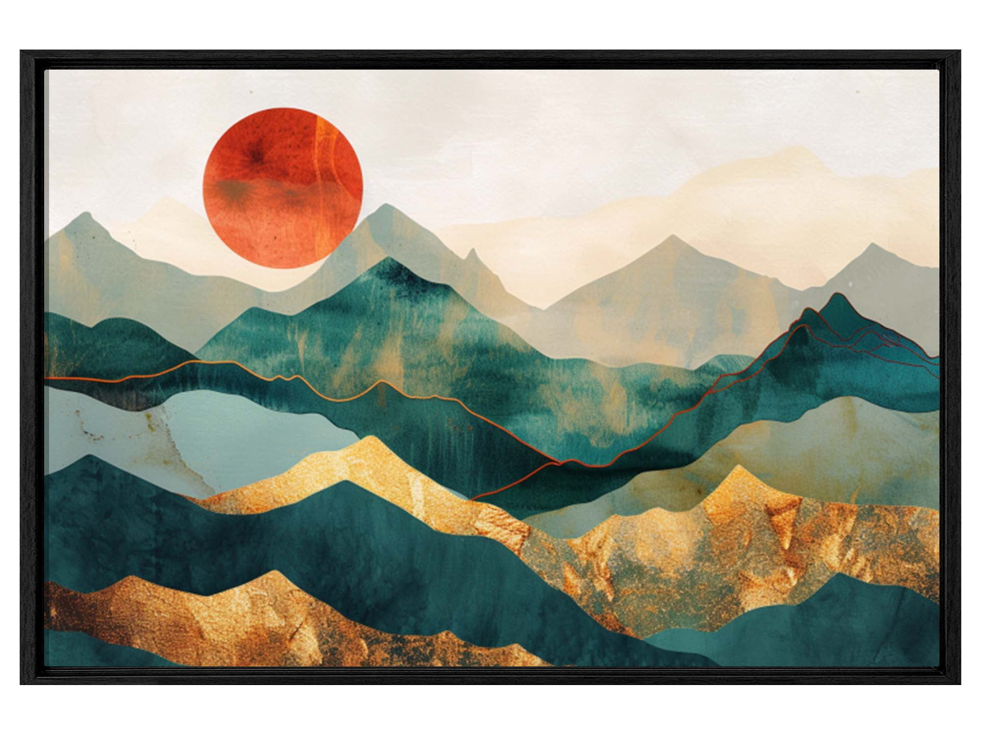 Modern Wall Art Modern Abstract Prints Abstract Wall Art Smoky Mountain ...