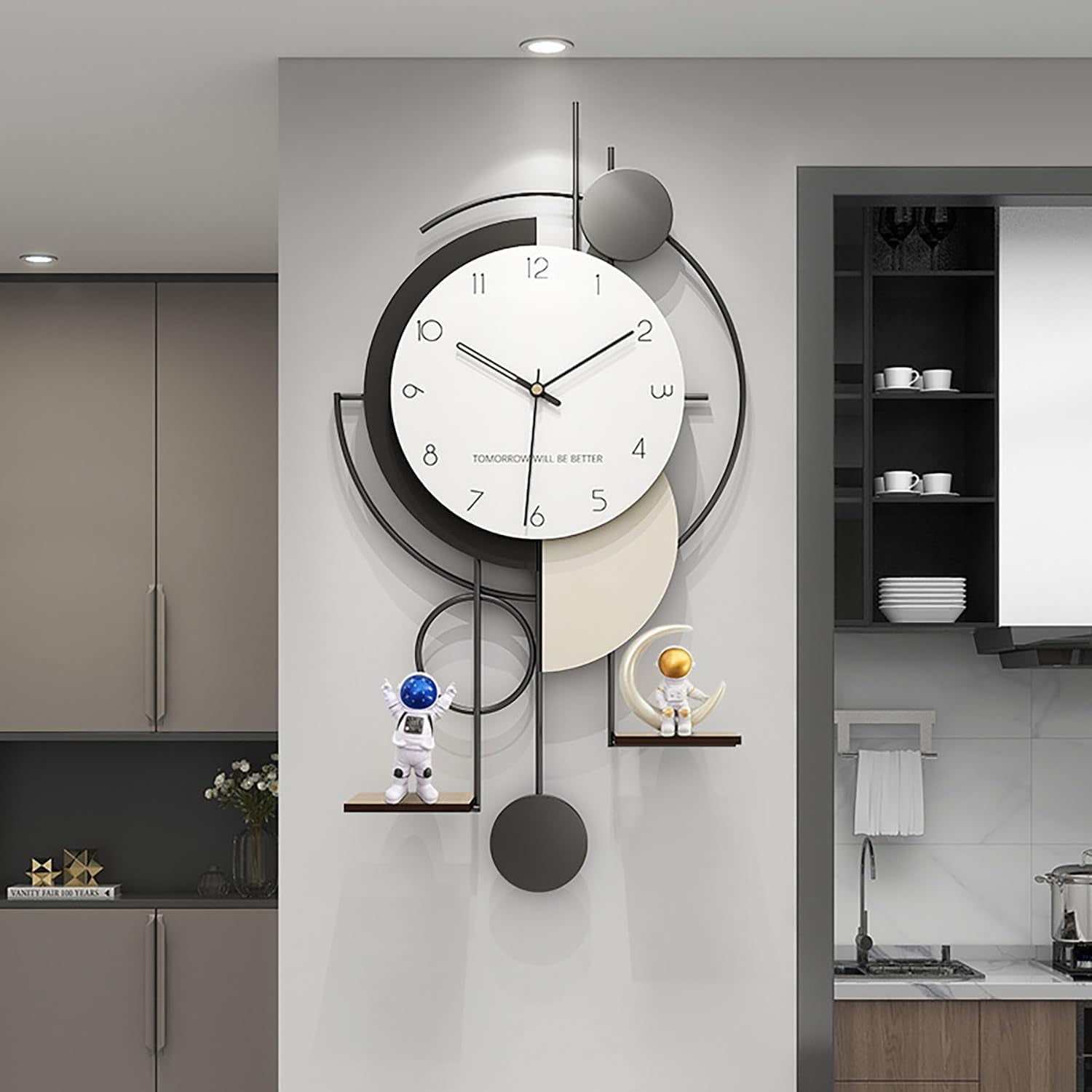 Modern Wall Clock Decorative Wall Clocks for Living Room Decor Large ...
