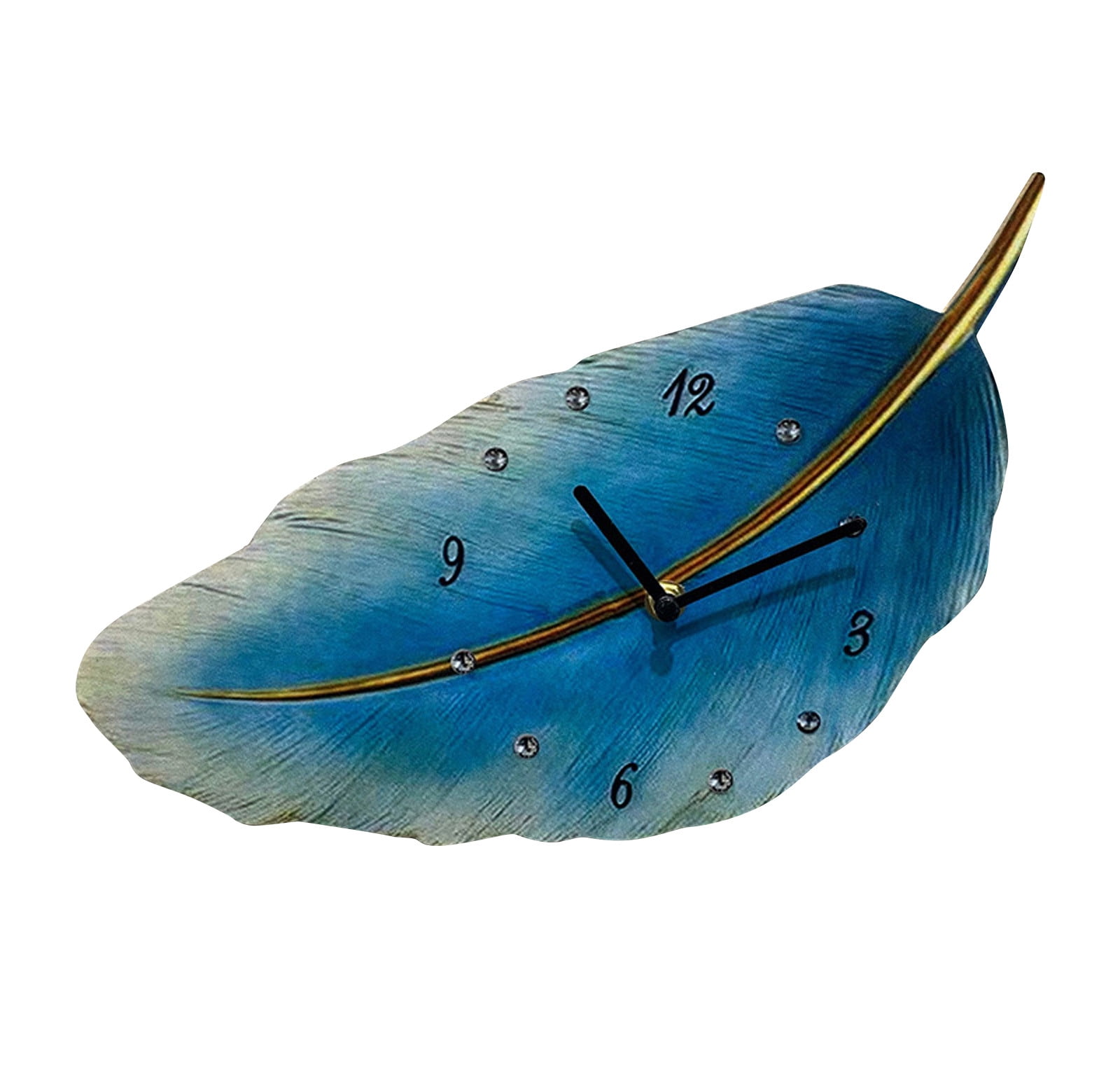 Modern Wall Clock Feather Wall Clocks Large for Living Room Decor ...