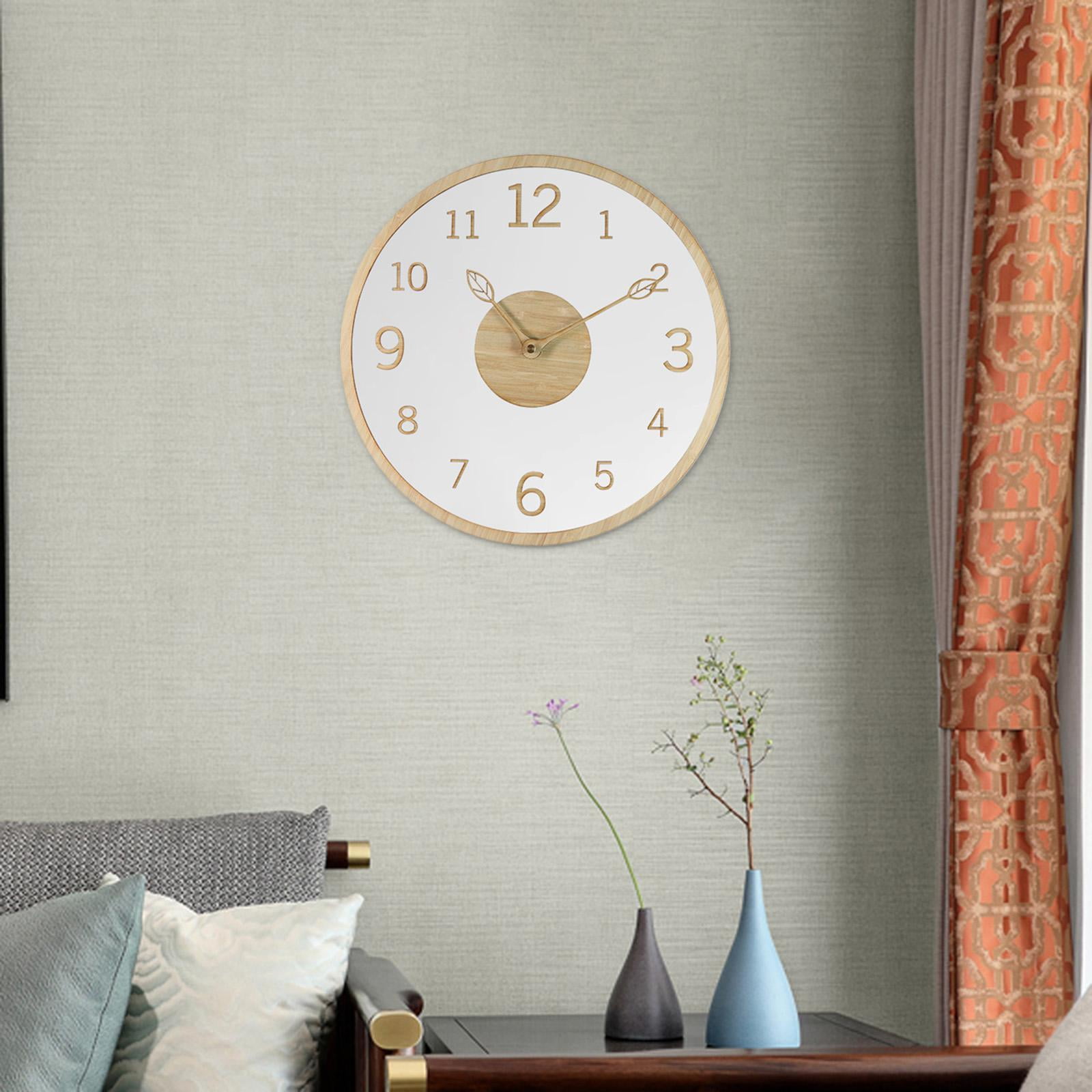 Modern Wall Clock, Wall Hanging Clock, Non Ticking Silent Decorative ...