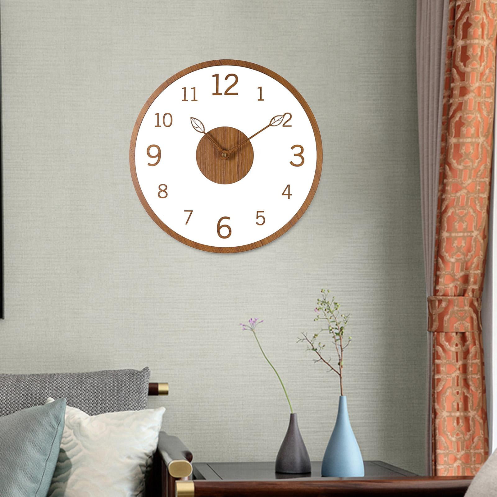Modern Wall Clock, Wall Hanging Clock, Non Ticking Silent Decorative ...