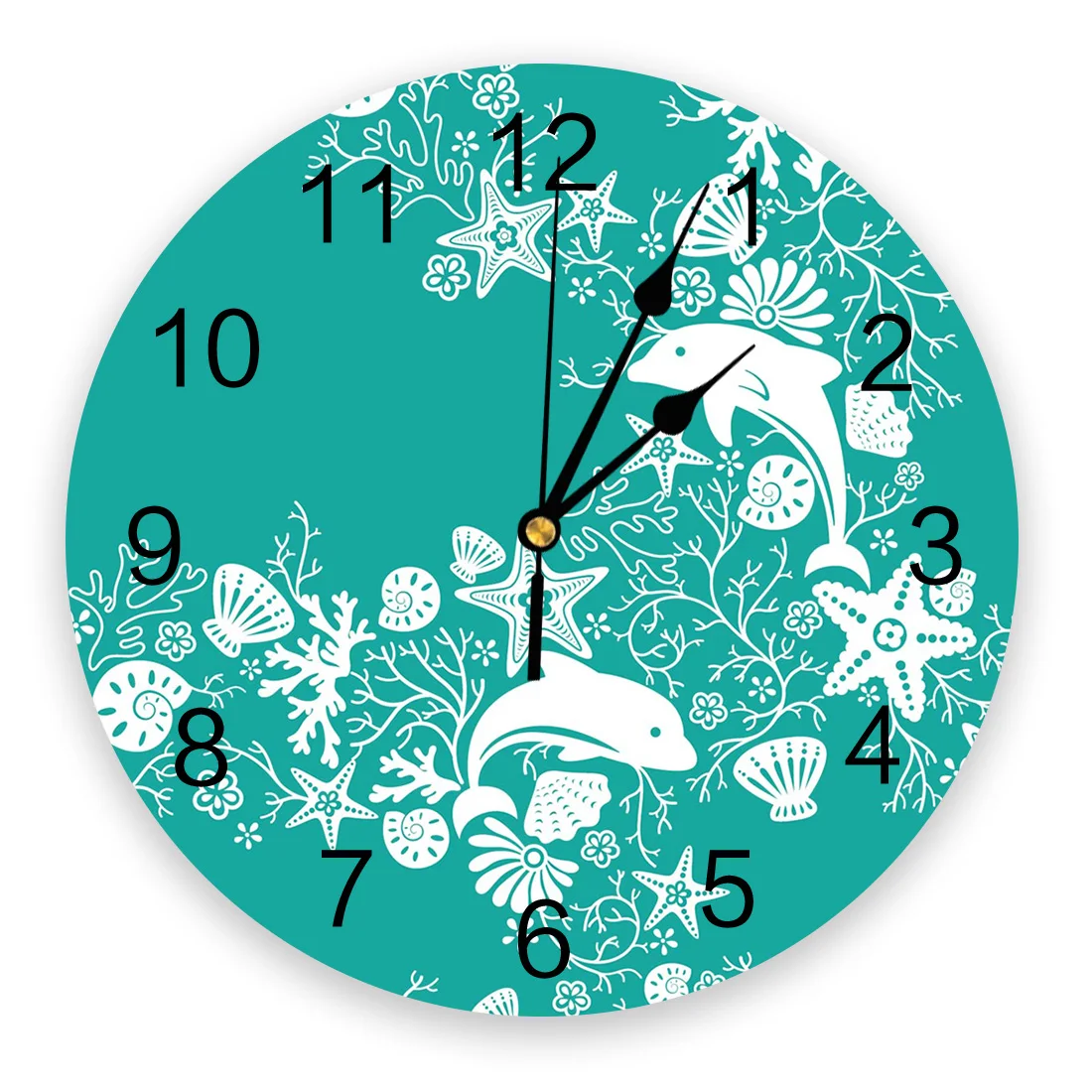 Modern Wall Clock Marine Octopus Coral Tortoise PVC Wall Clock Home ...