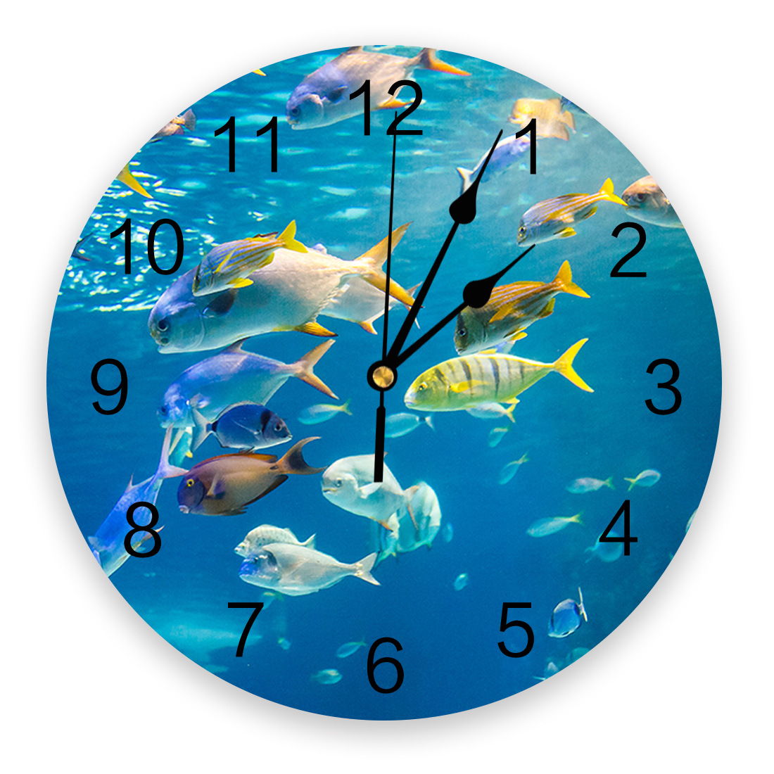 Modern Wall Clock Marine Octopus Coral Tortoise PVC Wall Clock Home r ...