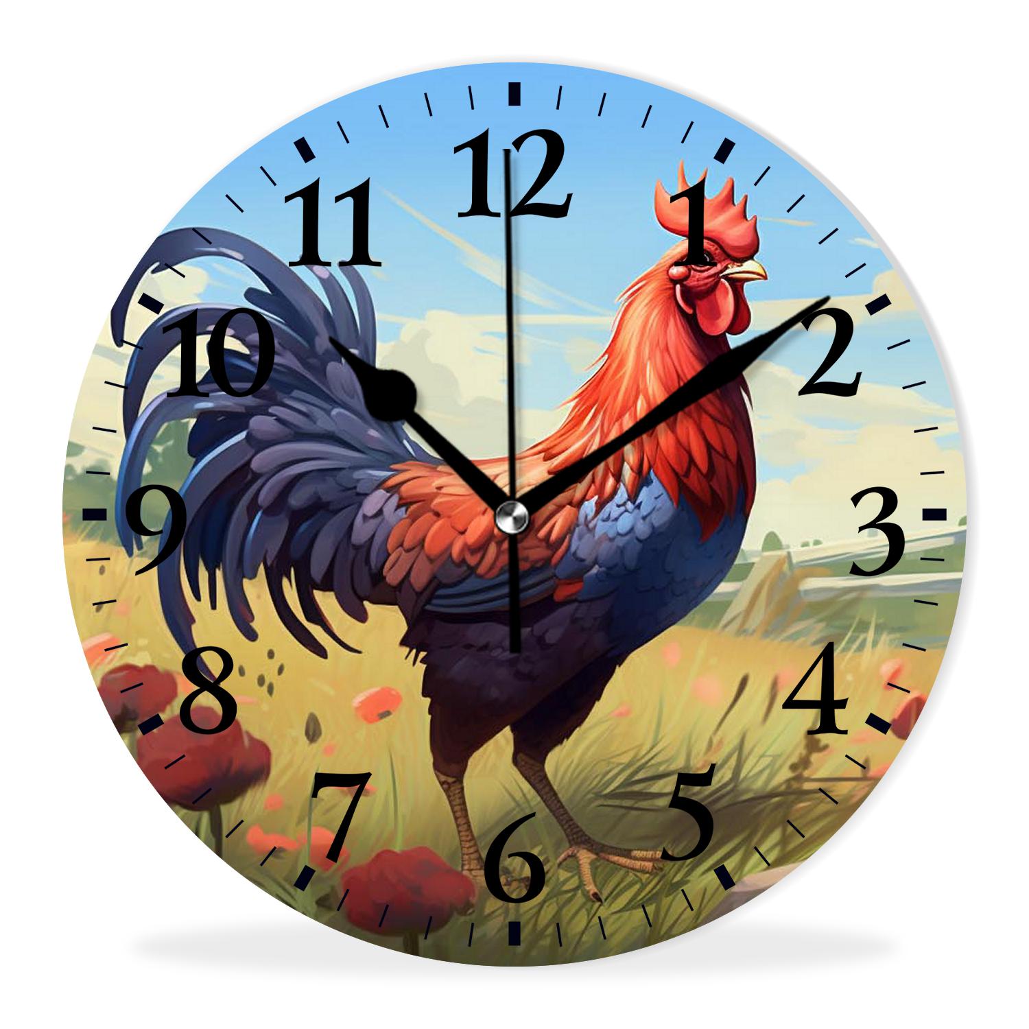 Nvzi 12 Inch Silent Wall Clock Glow in The Dark for Bedroom and Living ...