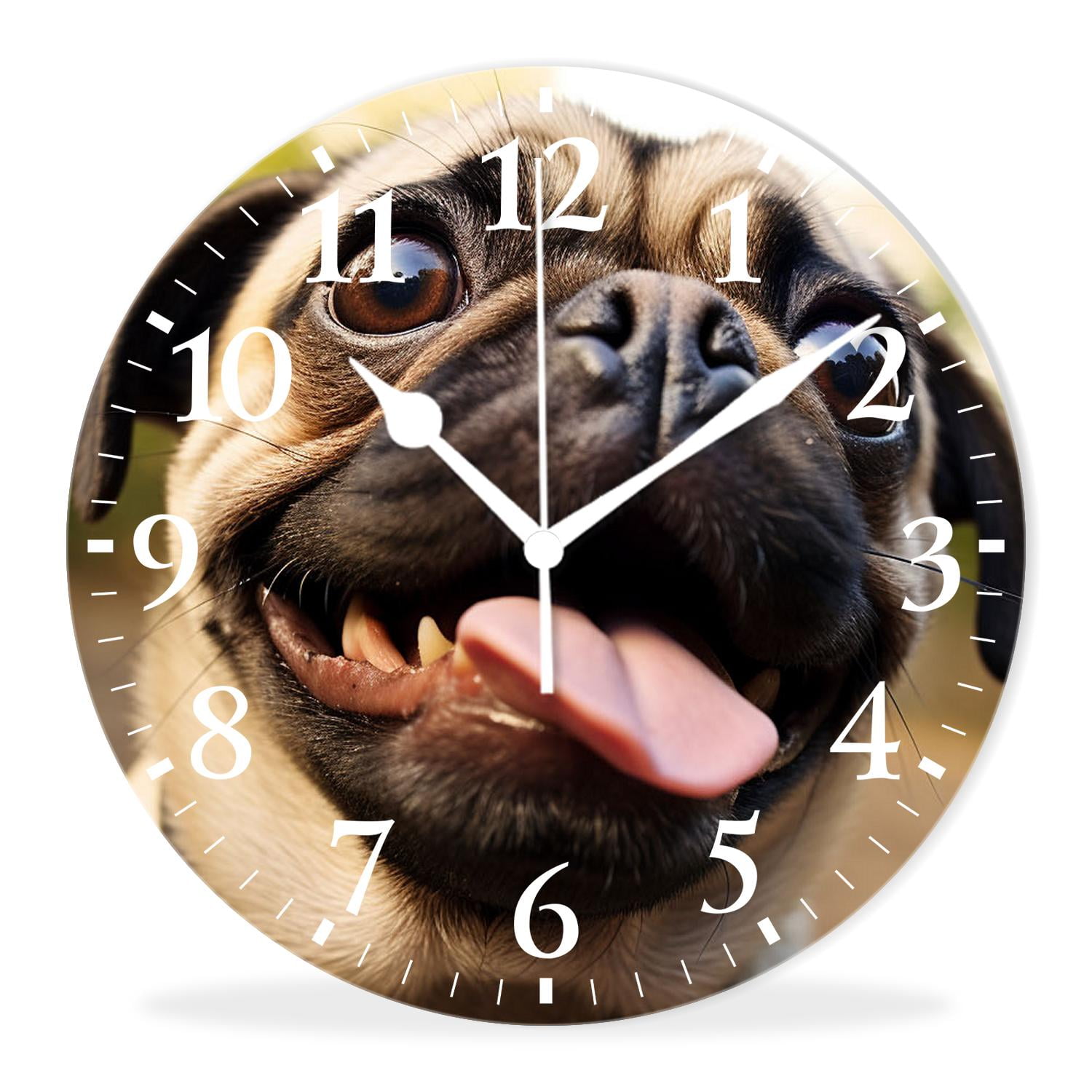 Modern Wall Clocks Non-Ticking Silent Battery Operated Analog Clock ...