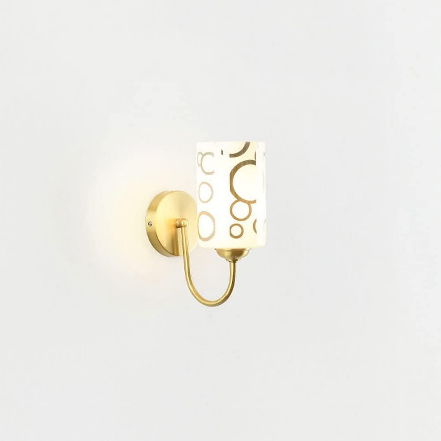 Modern Wall Lamp Bedroom Nightstand Brass Wall Lantern Study Room ...