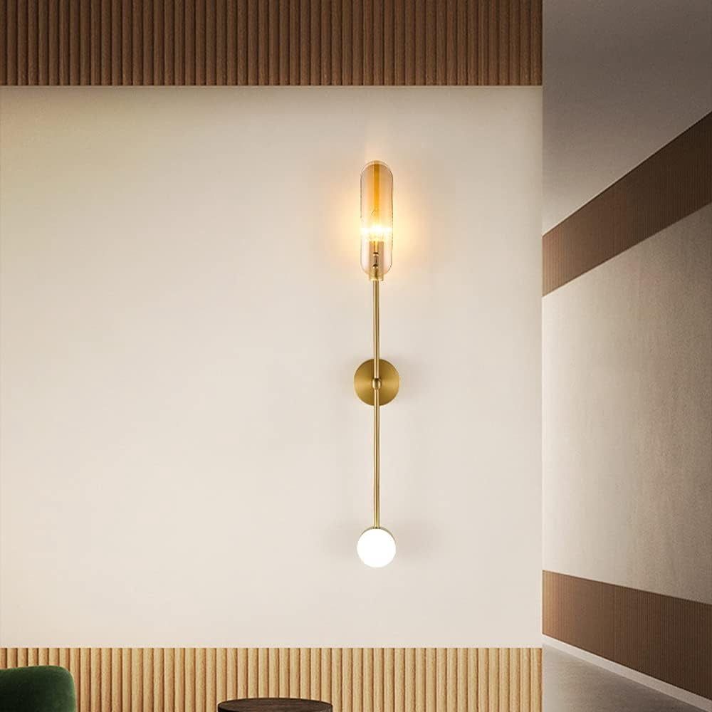 Modern Up and Down Wall Lamp Brass Classical Wall-Mounted Wall Light ...