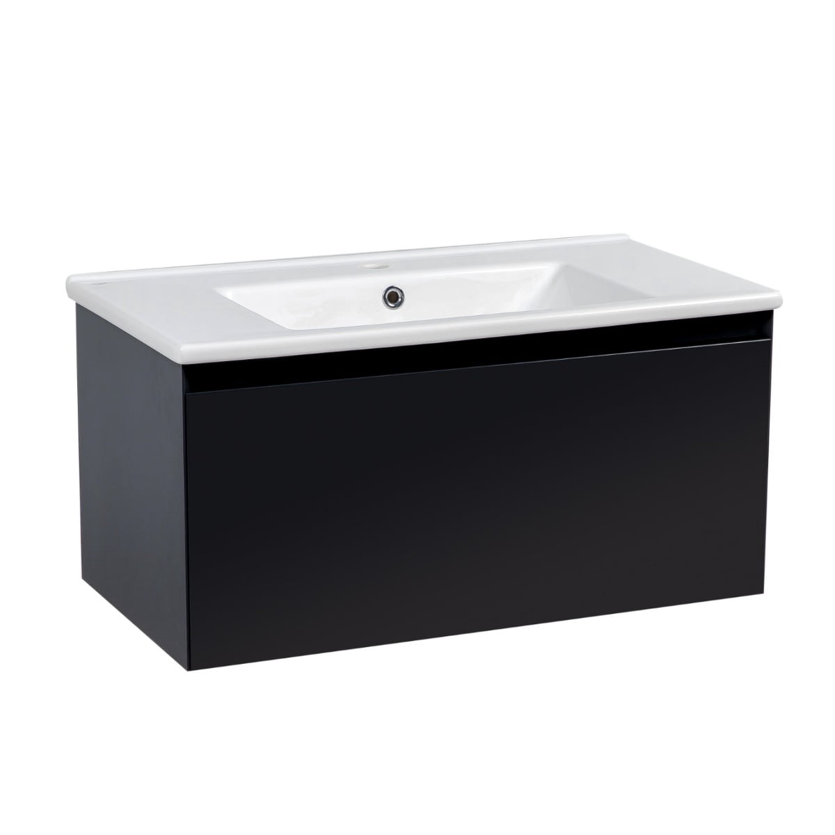 Modern Wall-Mounted Bathroom Vanity with Washbasin | Magic Antracit ...