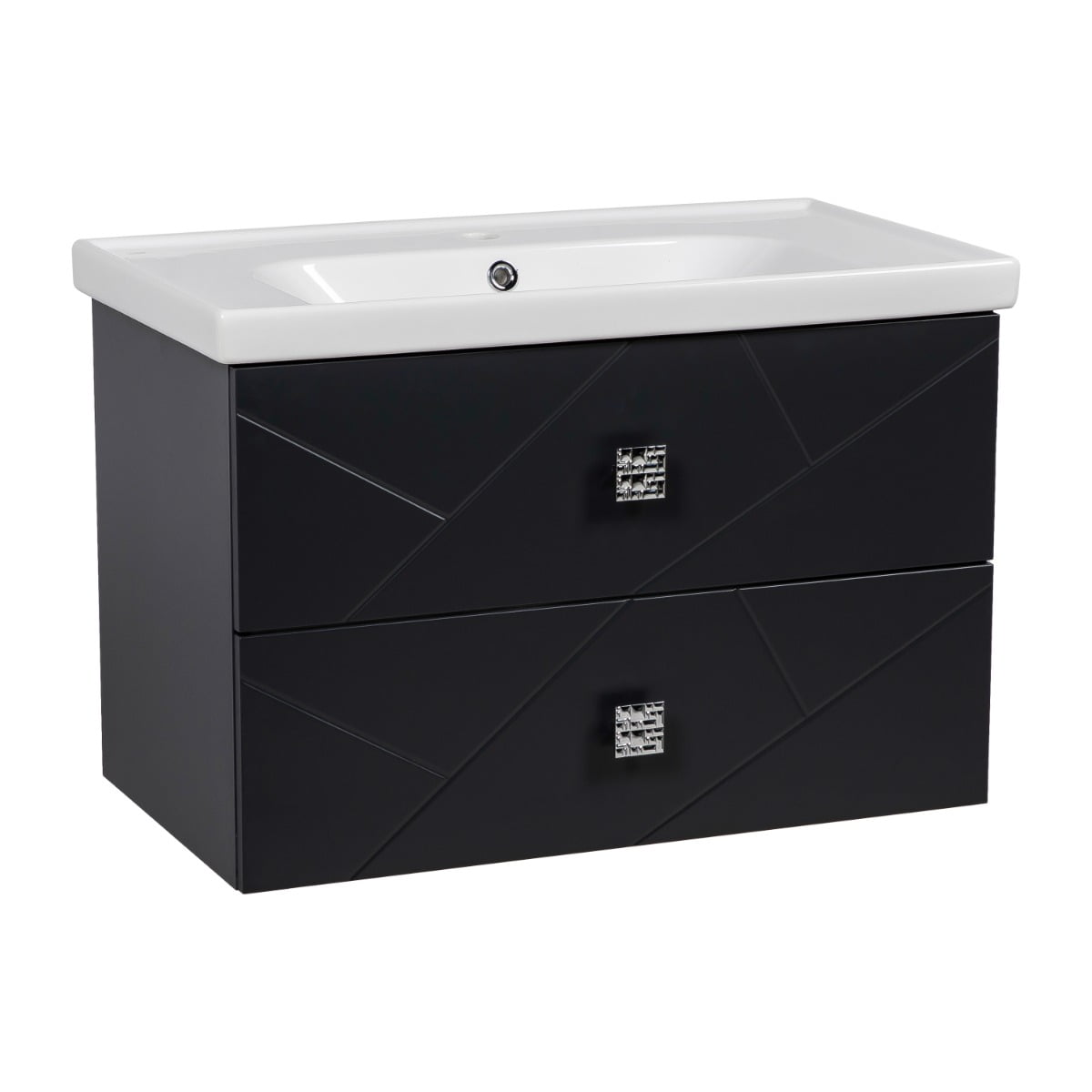 Modern Wall-Mounted Bathroom Vanity with Washbasin | Picasso Antricite ...