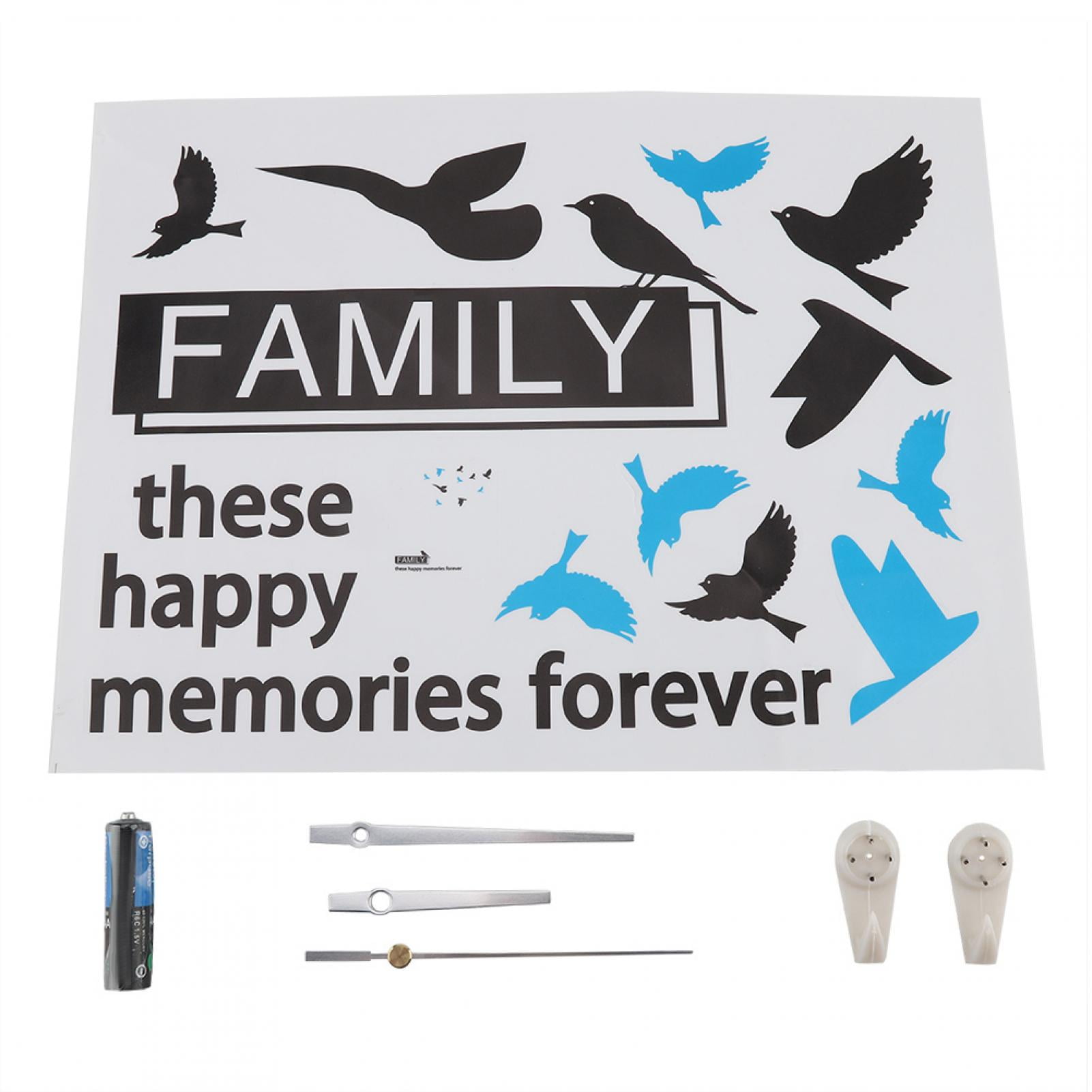 Modern Wall Mounted Clock Pendulum Hanging Clock Home Office Decor ...