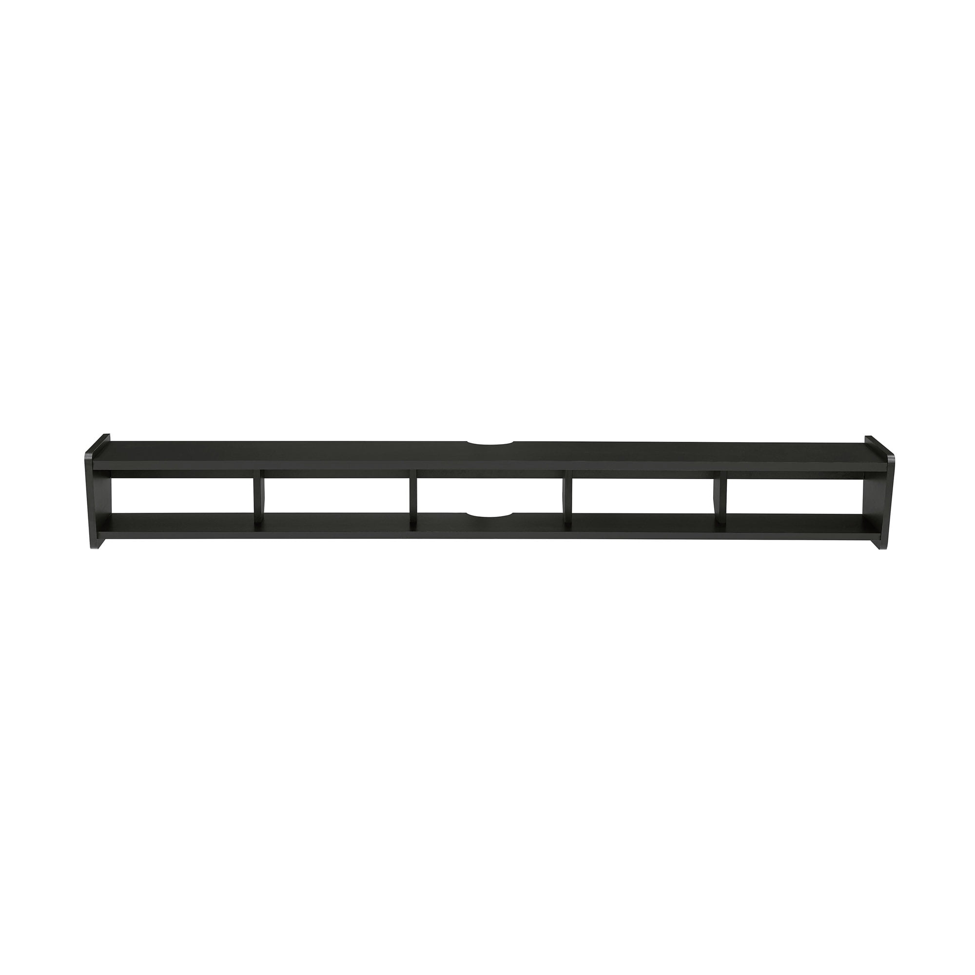 Modern Wall-Mounted Floating TV Stand – Solid Black - Walmart.com