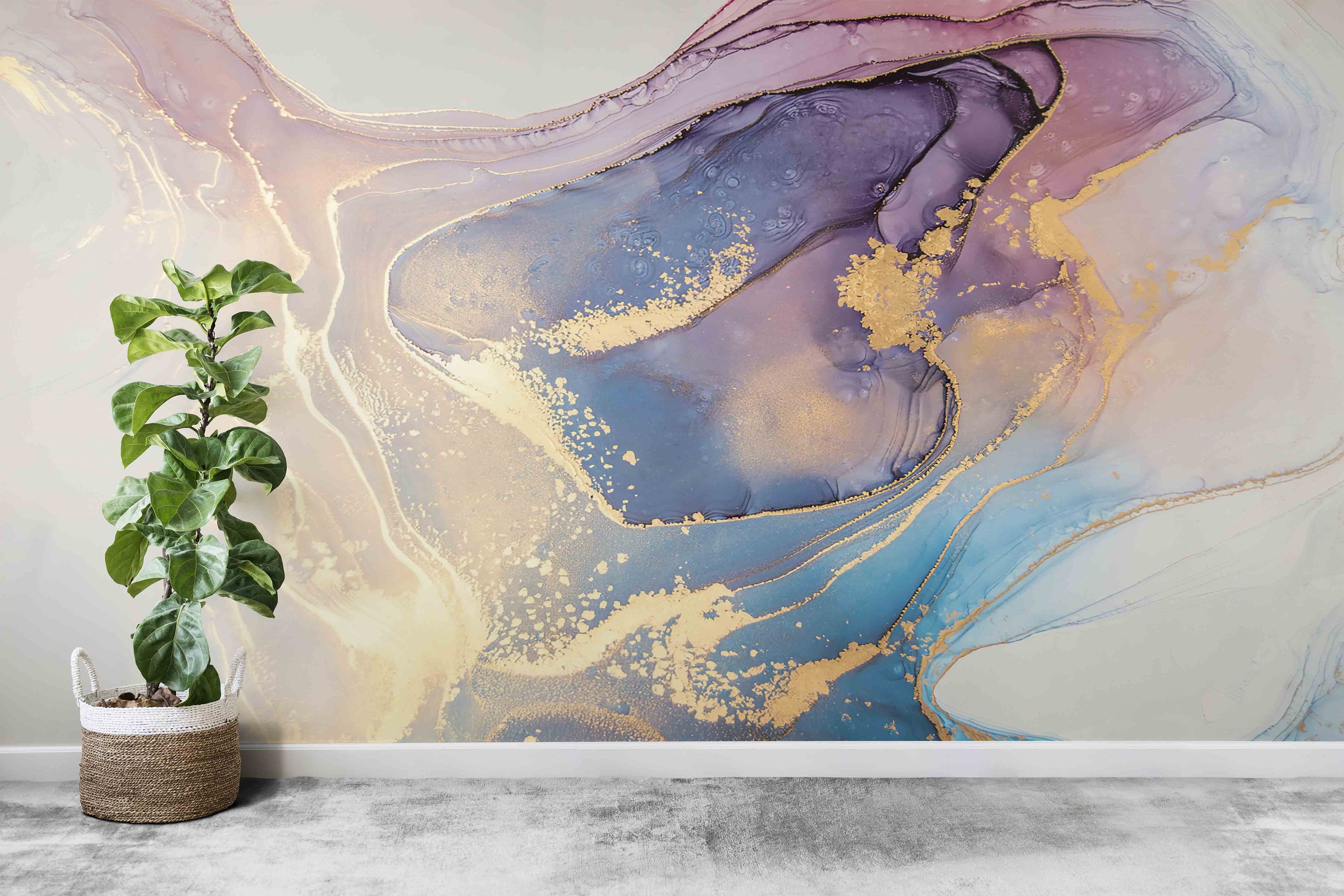 Modern Wall Mural, Bright Wallpaper, Custom Wallpaper, Modern Wallpaper ...