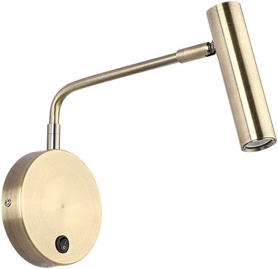 Modern Wall Sconce Arm Wall Lamp with Switch, Adjustable Wall Mount ...