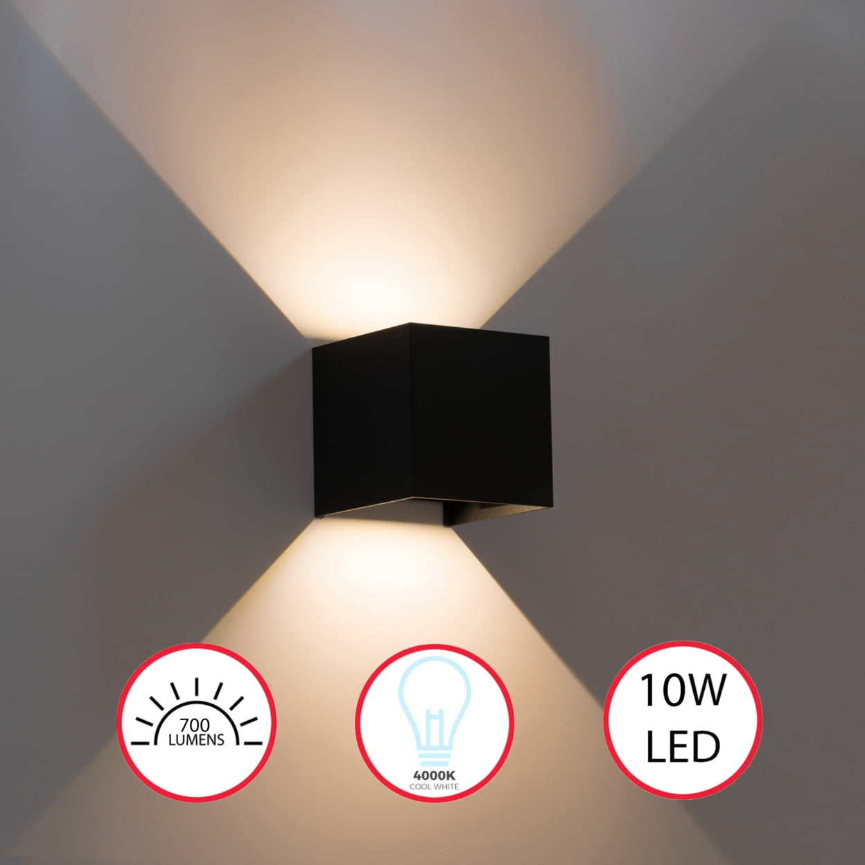 Modern Wall Sconce LED Waterproof Wall Lamp Aluminum with Adjustable ...
