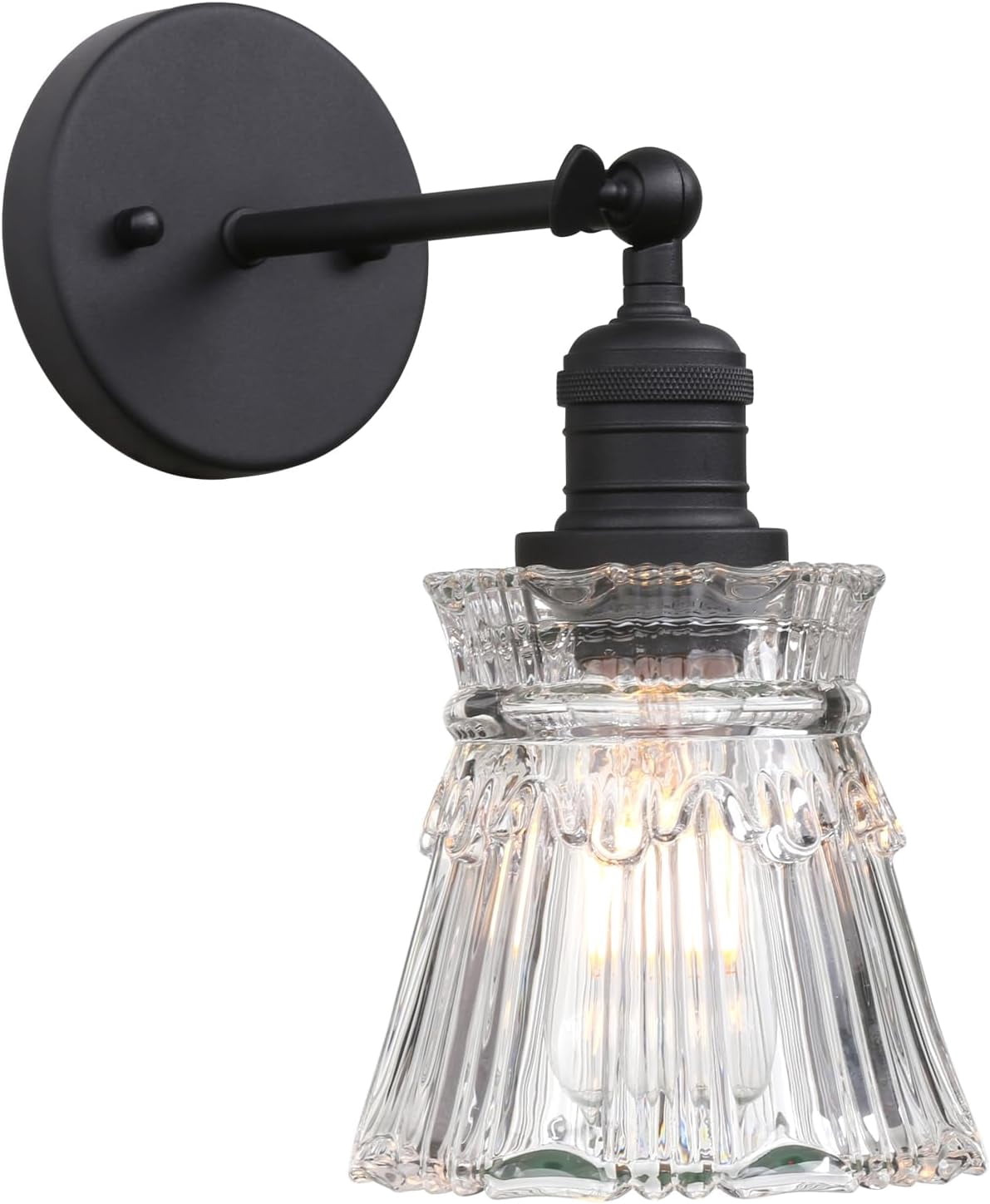 Modern Wall Sconce Light with Heavy Crafts Handmade Glass, Hardwired ...