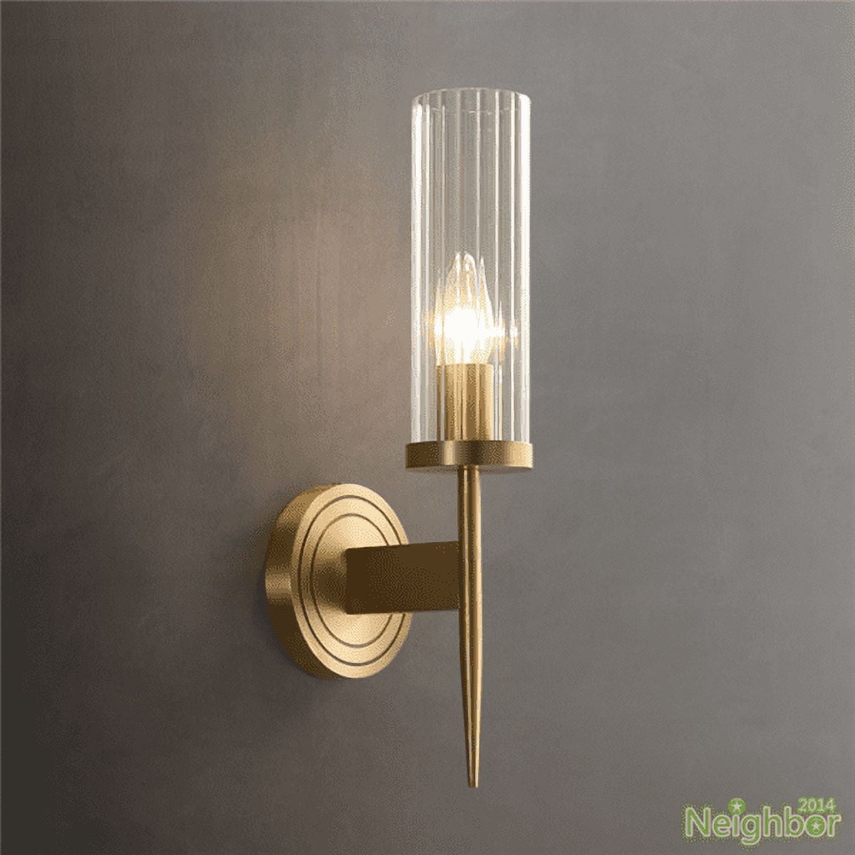 Modern Gold Wall Sconce Light Crystal Wall Light Fixture 2 Pack ...
