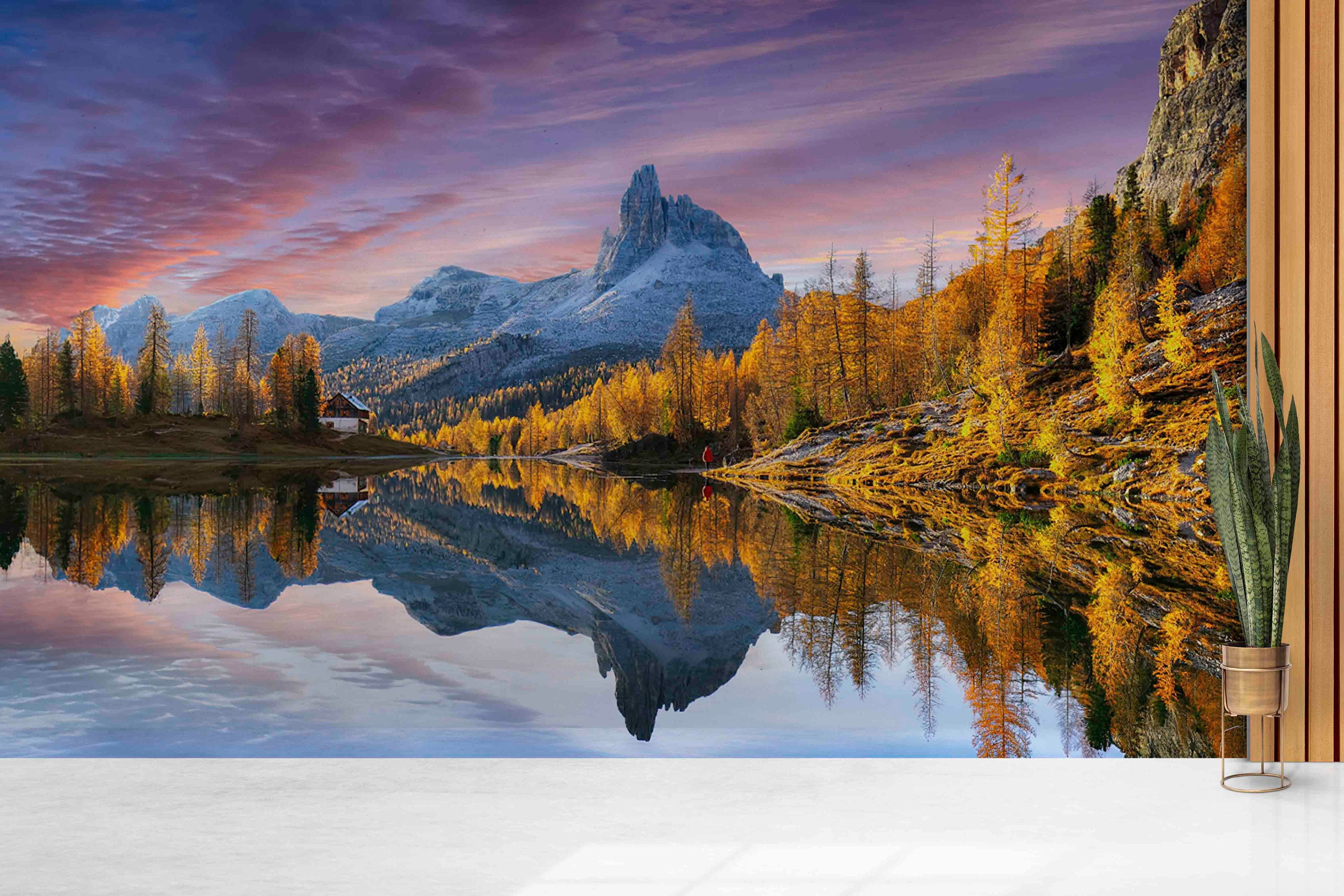 Modern Wallpaper, Autumn Wall Mural, Custom Wallpaper, View Wall Art ...