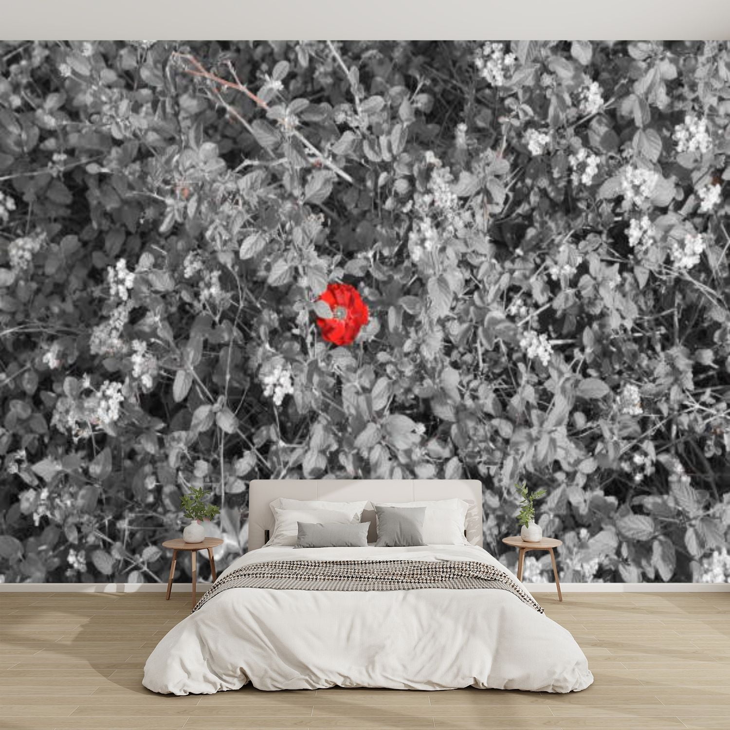 Modern Wallpaper Murals 3D A bush Peel and Stick Removable Self ...
