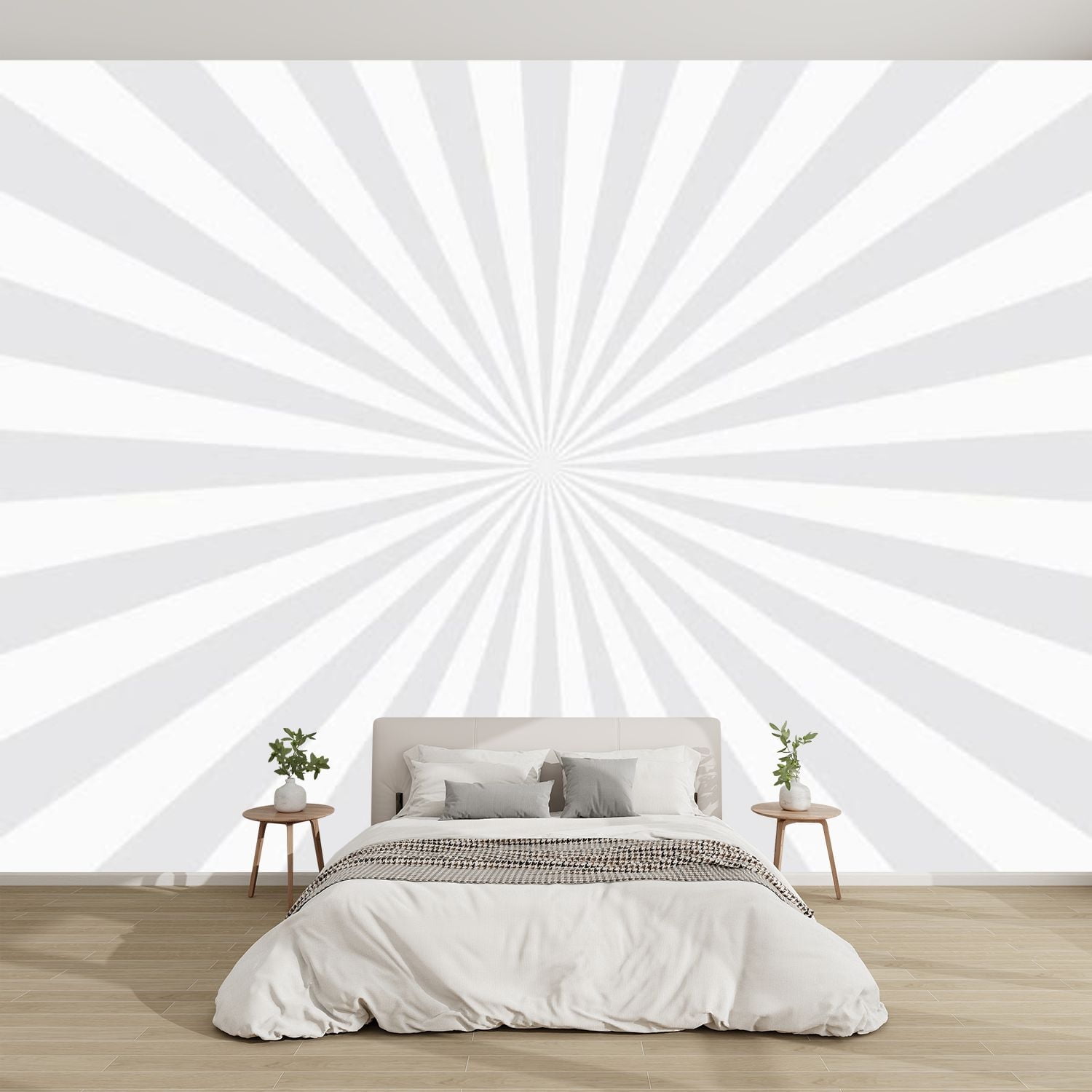 Modern Wallpaper Murals 3D Abstract explosion white grey gradient color ...