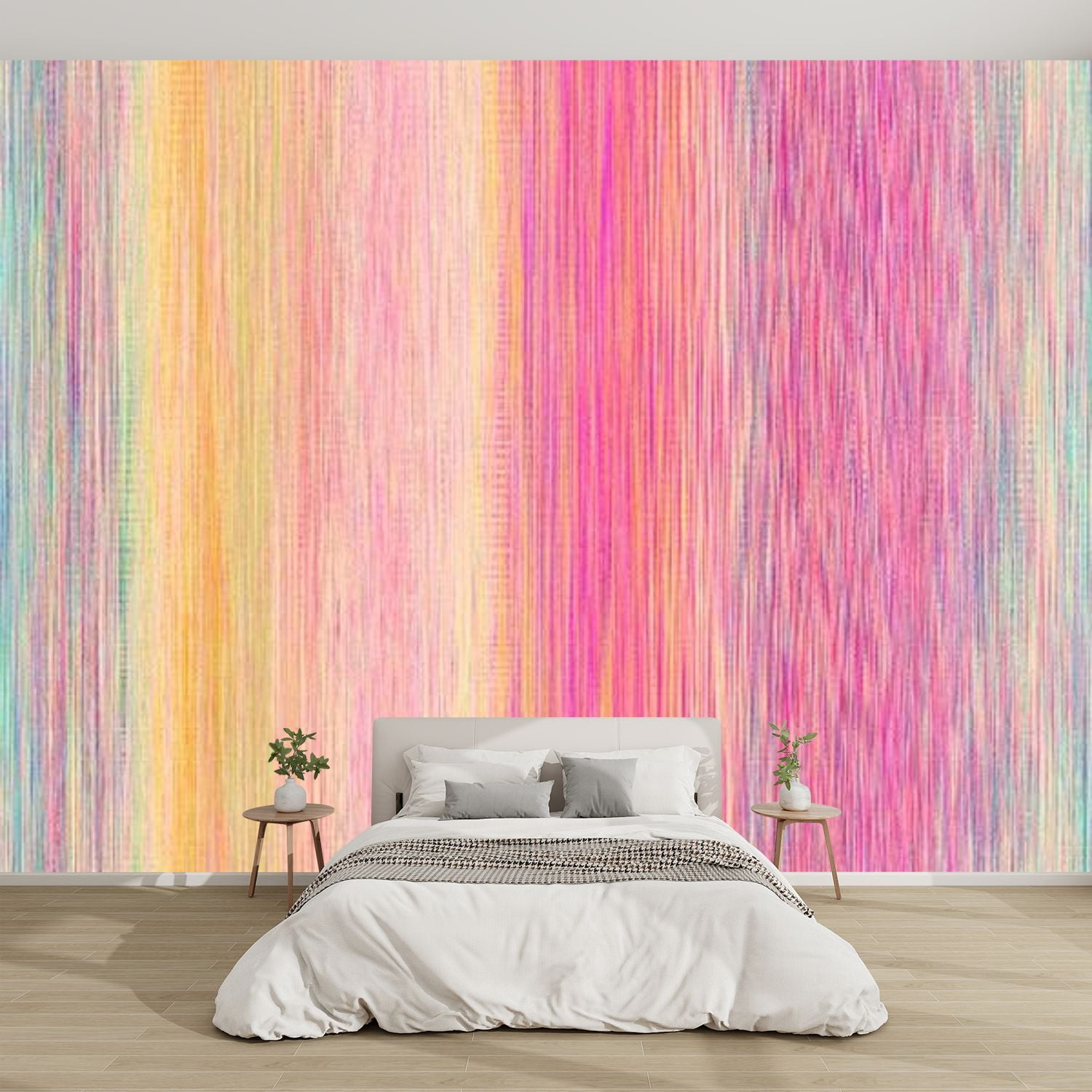 Modern Wallpaper Murals 3D Abstract fabric texture motion stripes ...