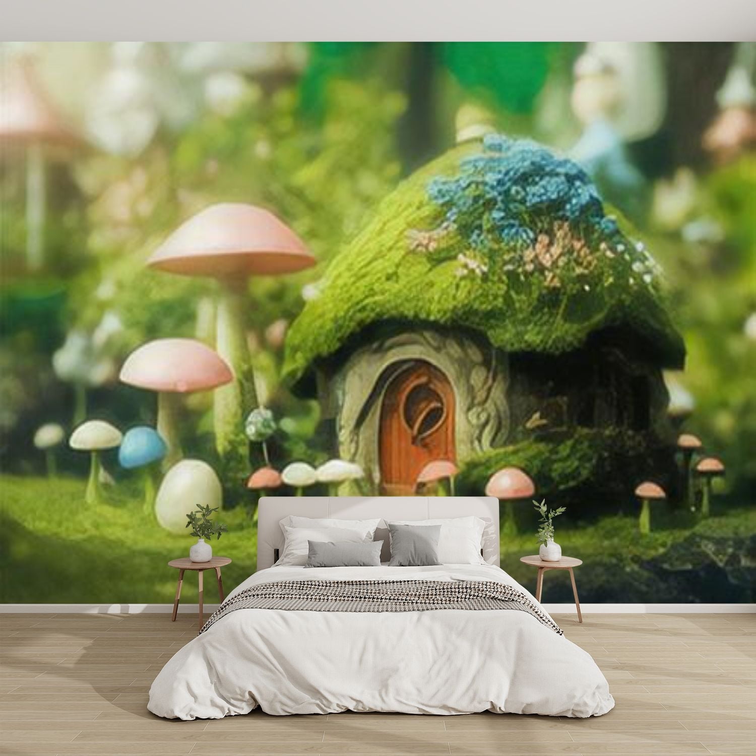 Modern Wallpaper Murals 3D Animation Scene 00003 House A Mushroom ...