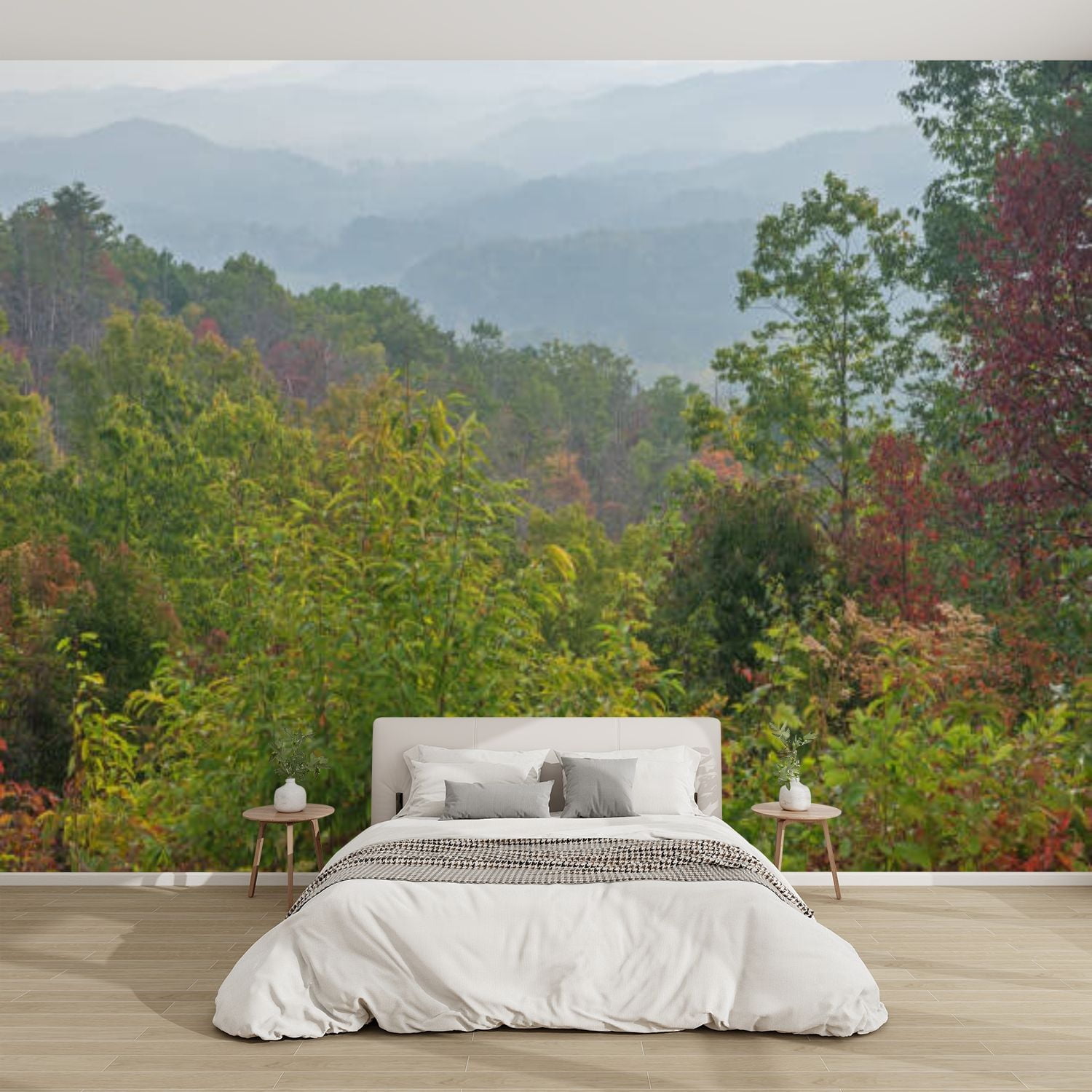 Modern Wallpaper Murals 3D Autumn Forest from West Foothills Parkway ...