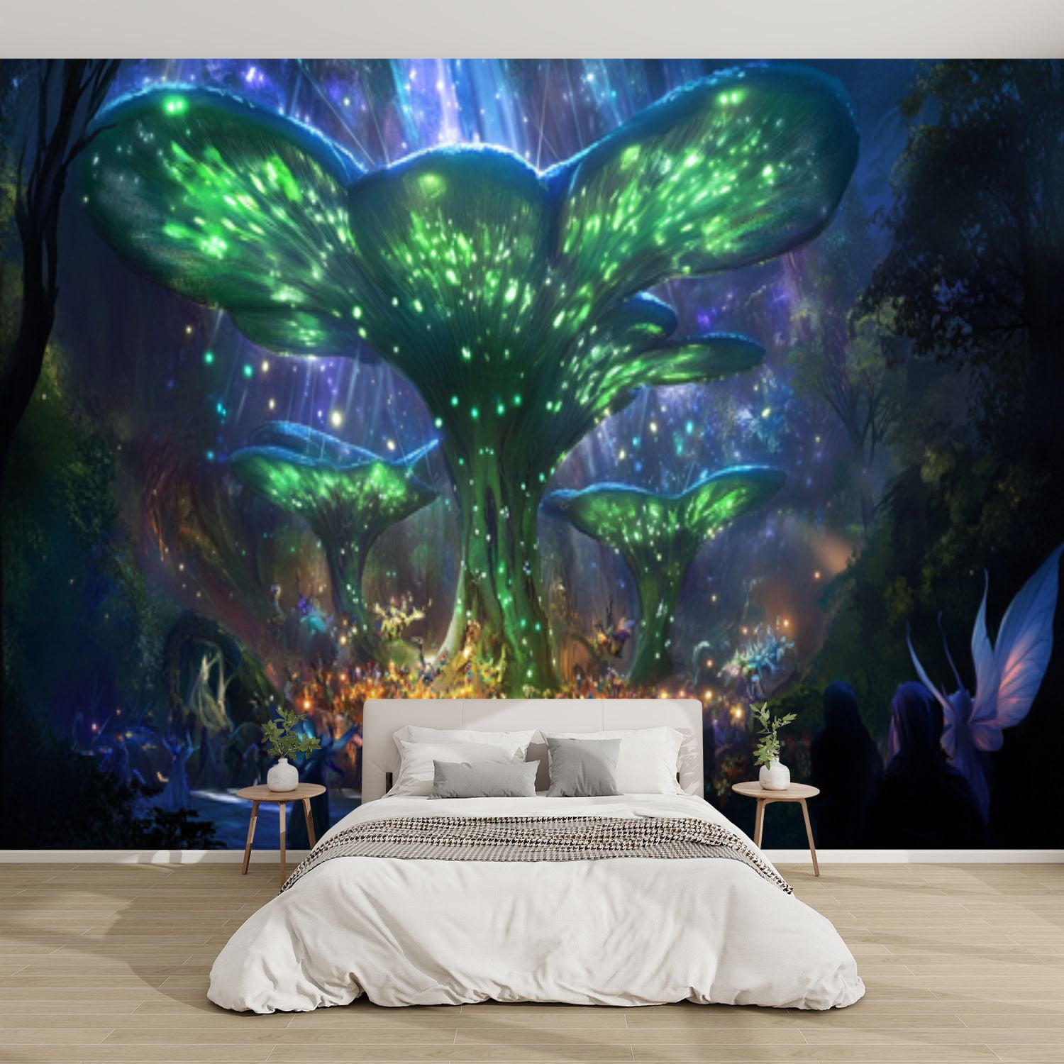 Modern Wallpaper Murals 3D Dynamic Fantasy Landscape Illuminated ...