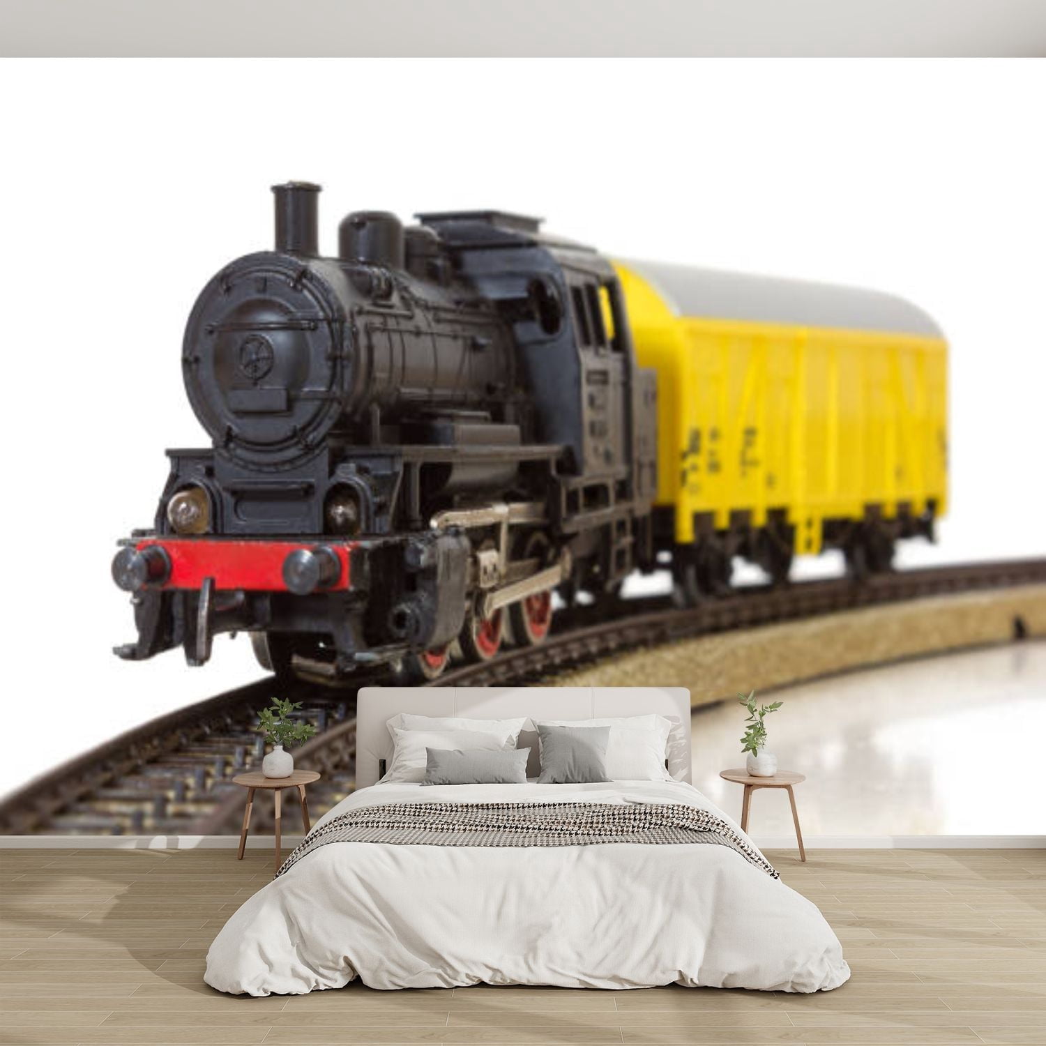 Modern Wallpaper Murals 3D Electric Rails Peel and Stick Removable Self ...