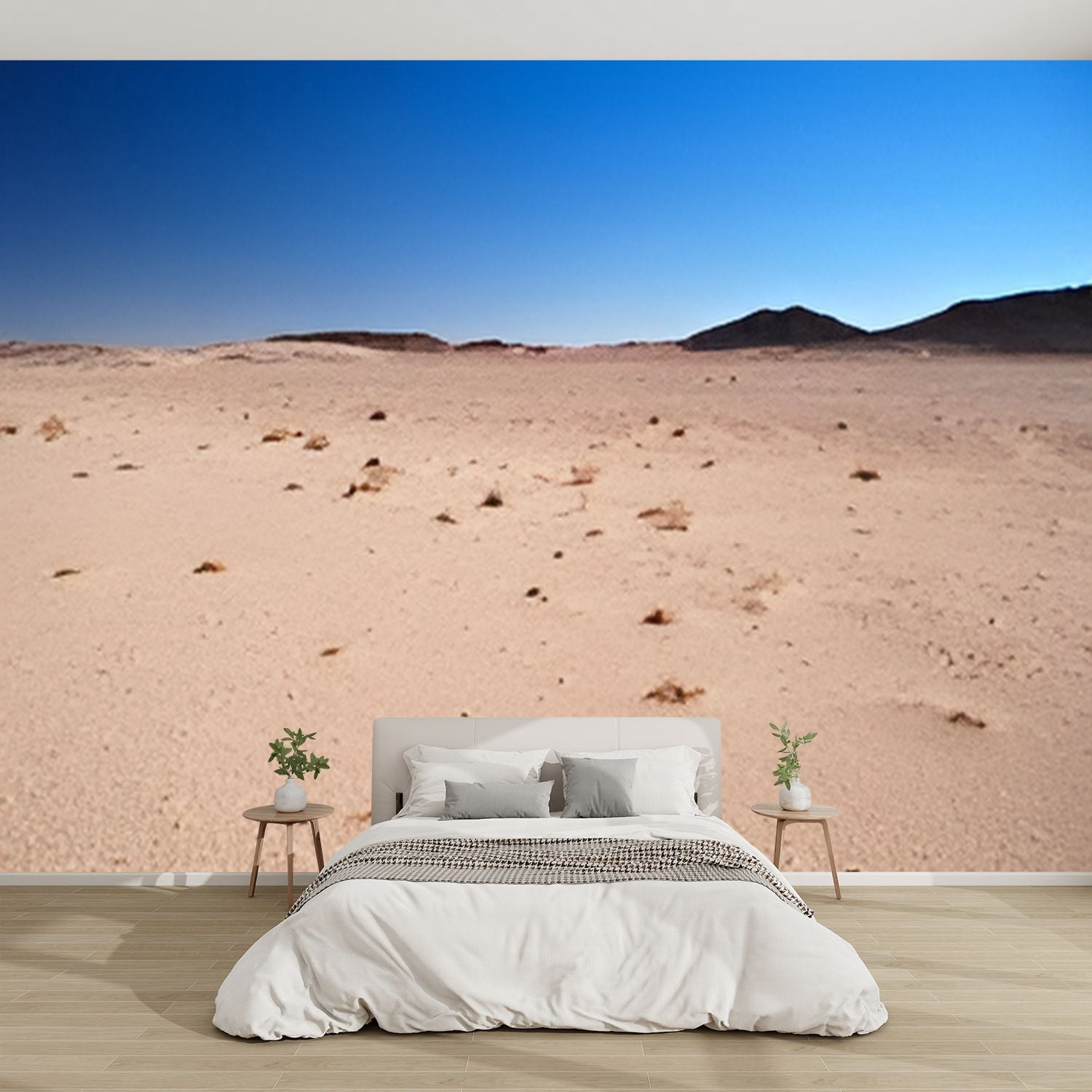 Modern Wallpaper Murals 3D Flat empty Algeria desert Peel and Stick ...