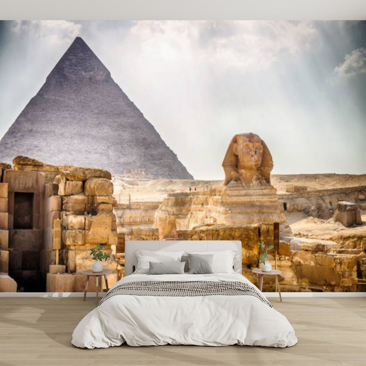 Modern Wallpaper Murals 3D Great Pyramids Giza Egypt Peel and Stick ...
