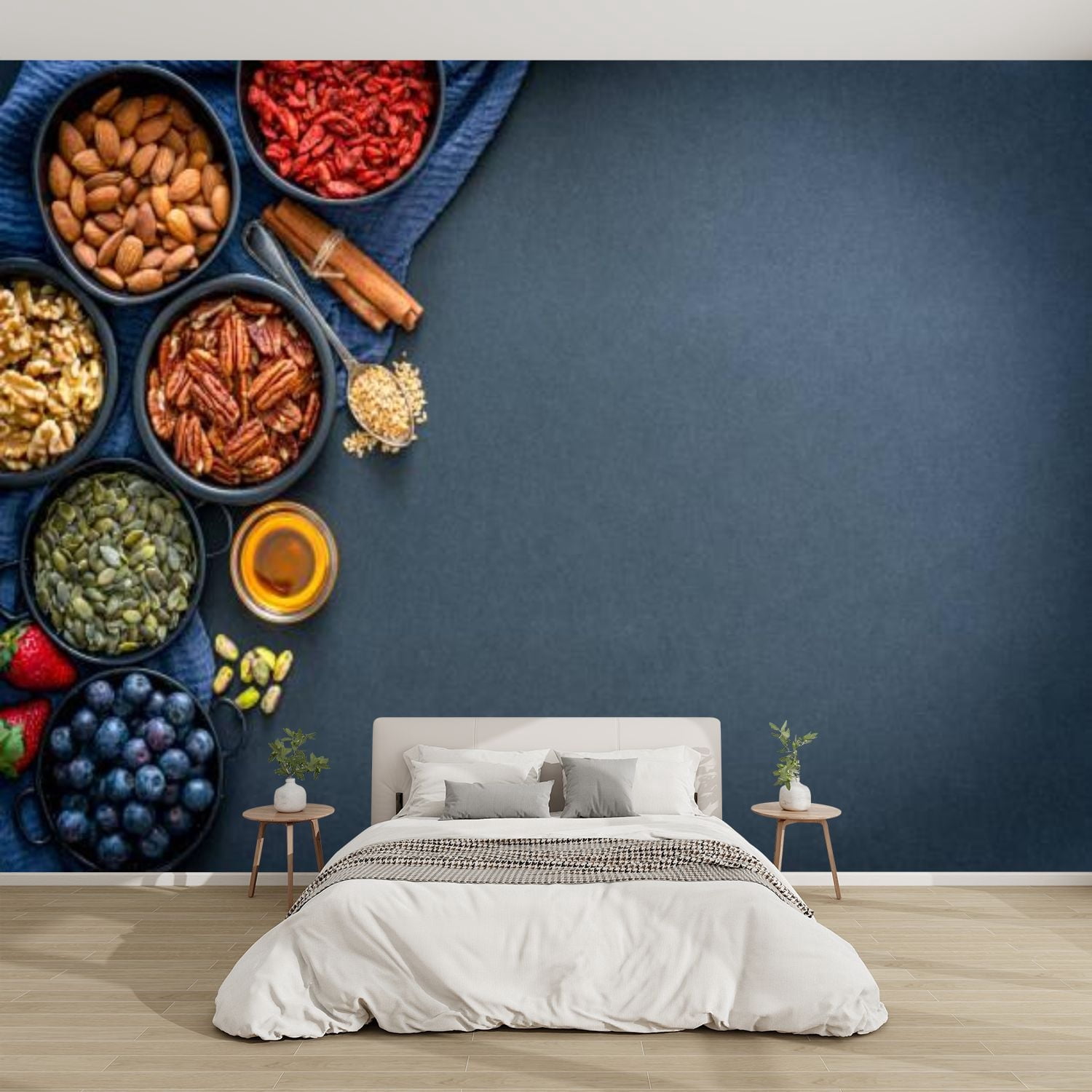 Modern Wallpaper Murals 3D Healthy eating backgrounds assortment fruits ...