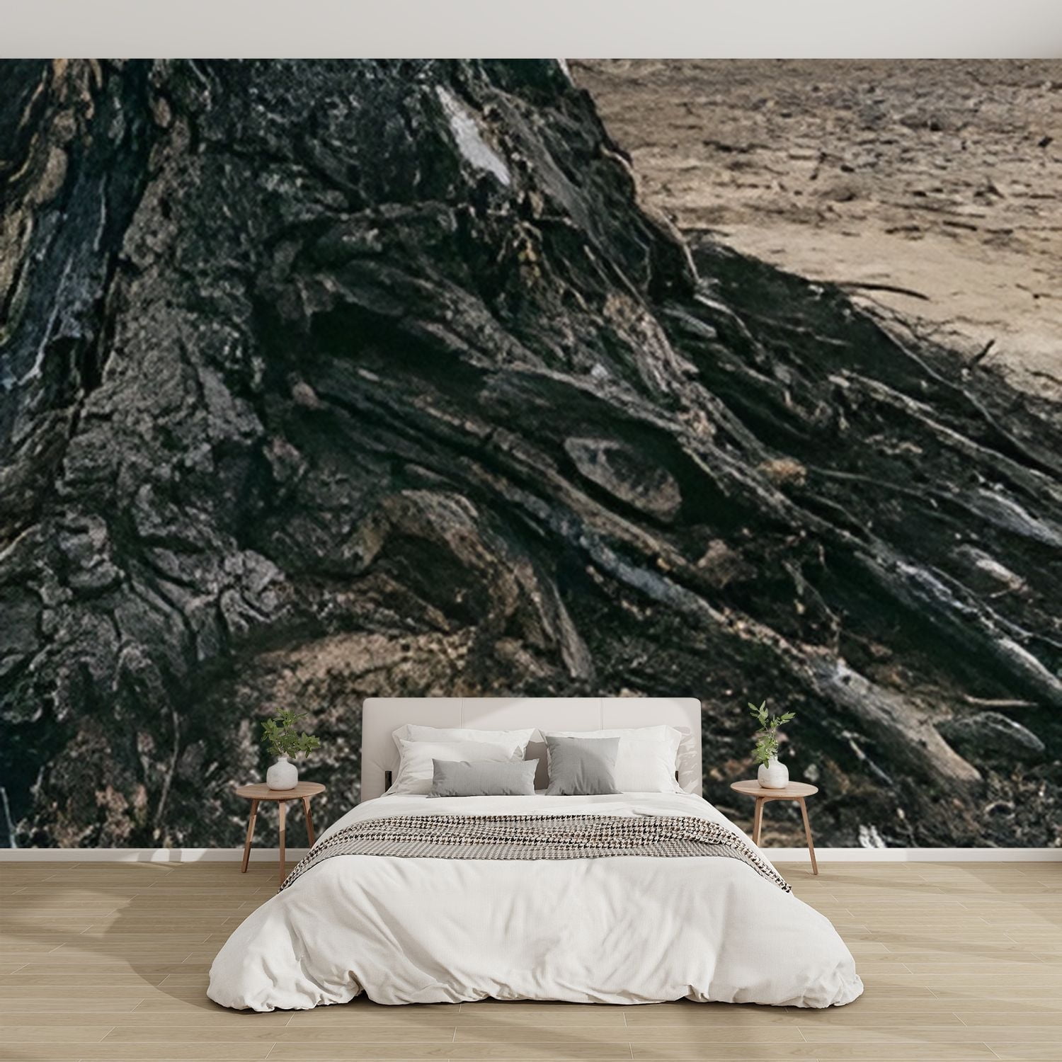 Modern Wallpaper Murals 3D Intertwined roots century old tree Peel and ...