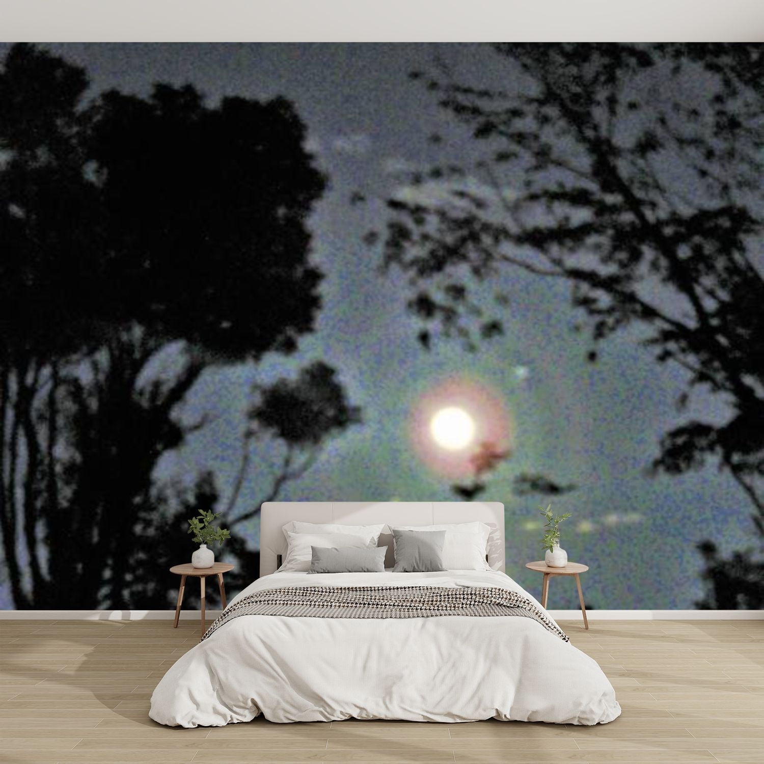 Modern Wallpaper Murals 3D Japan September Full moon Peel and Stick ...