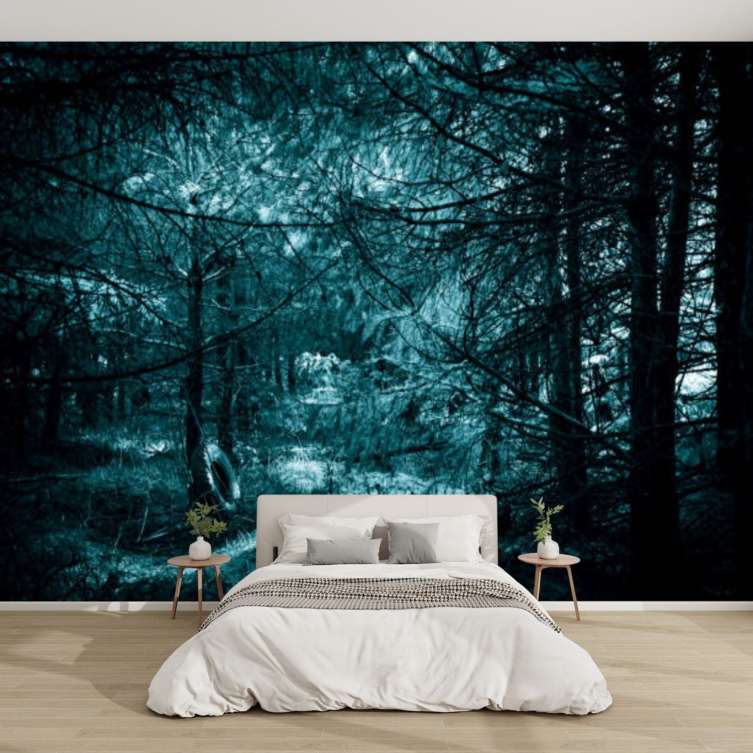 Modern Wallpaper Murals 3D Mystical horror scary garret to halloween ...