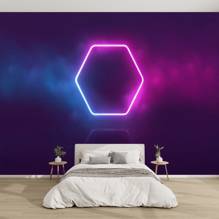 Wallpaper Glow Gradient Hexagon Hexagon Glow Wallpaper Vectors