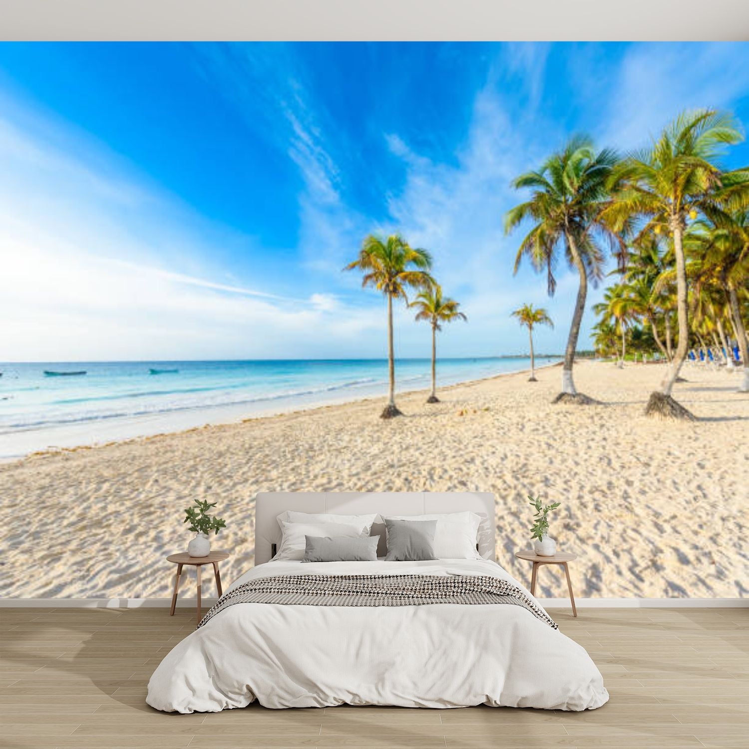 Modern Wallpaper Murals 3D Paradise Beach called Playa sunrise ...