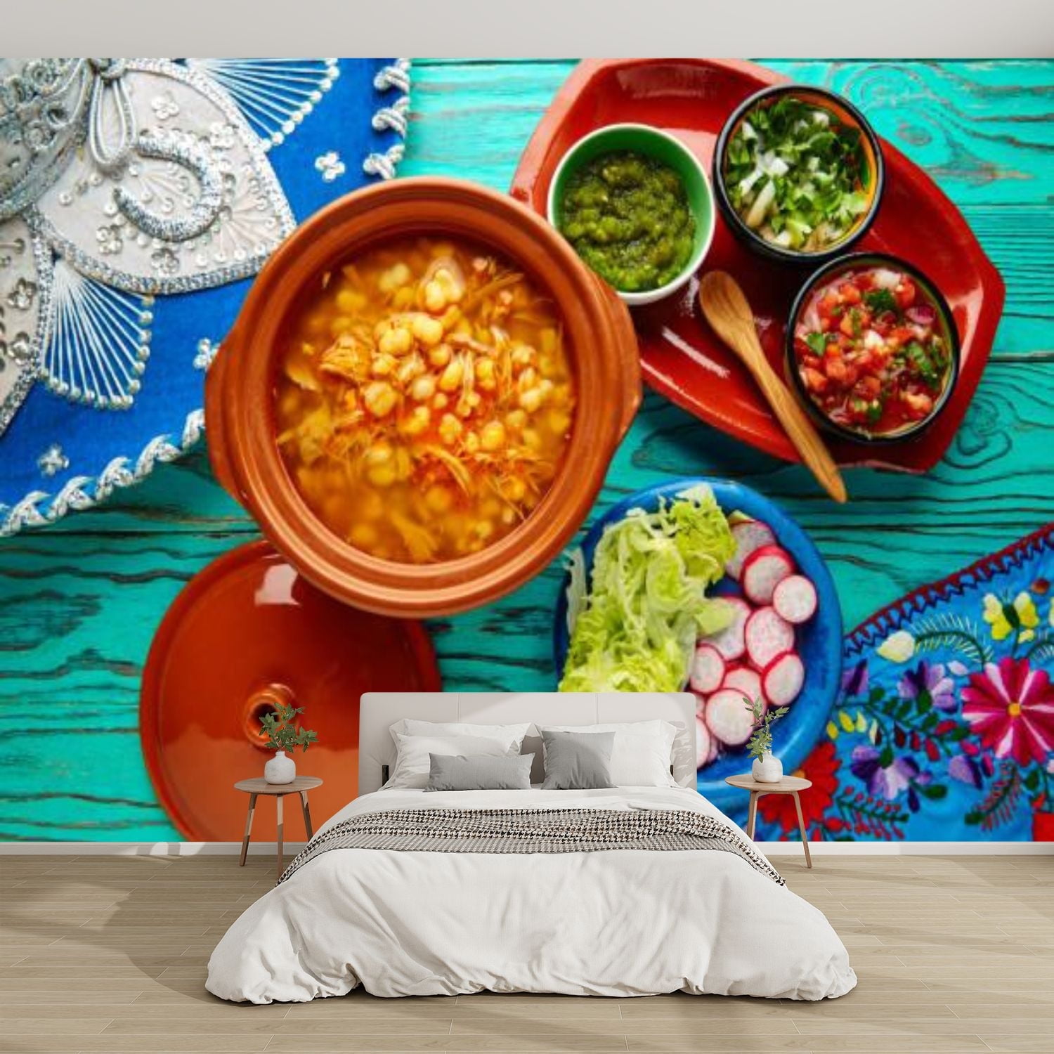 Modern Wallpaper Murals 3D Pozole mote big corn stew from Mexico Peel ...