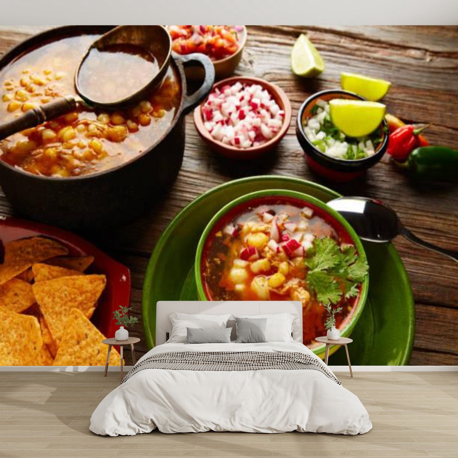 Modern Wallpaper Murals 3D Pozole mote big corn stew from Mexico Peel ...