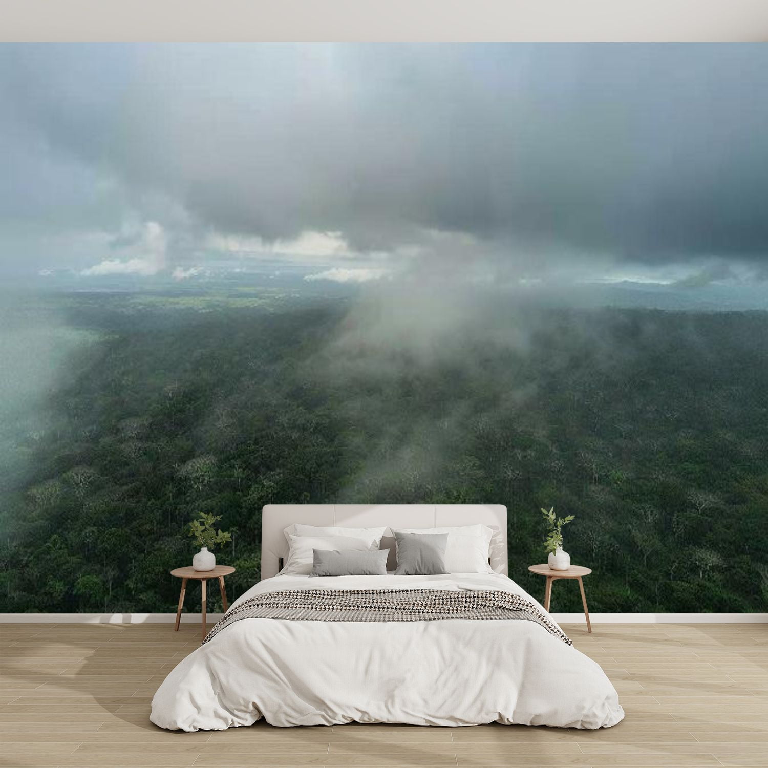 Modern Wallpaper Murals 3D Rain weather theme Peel and Stick Removable ...