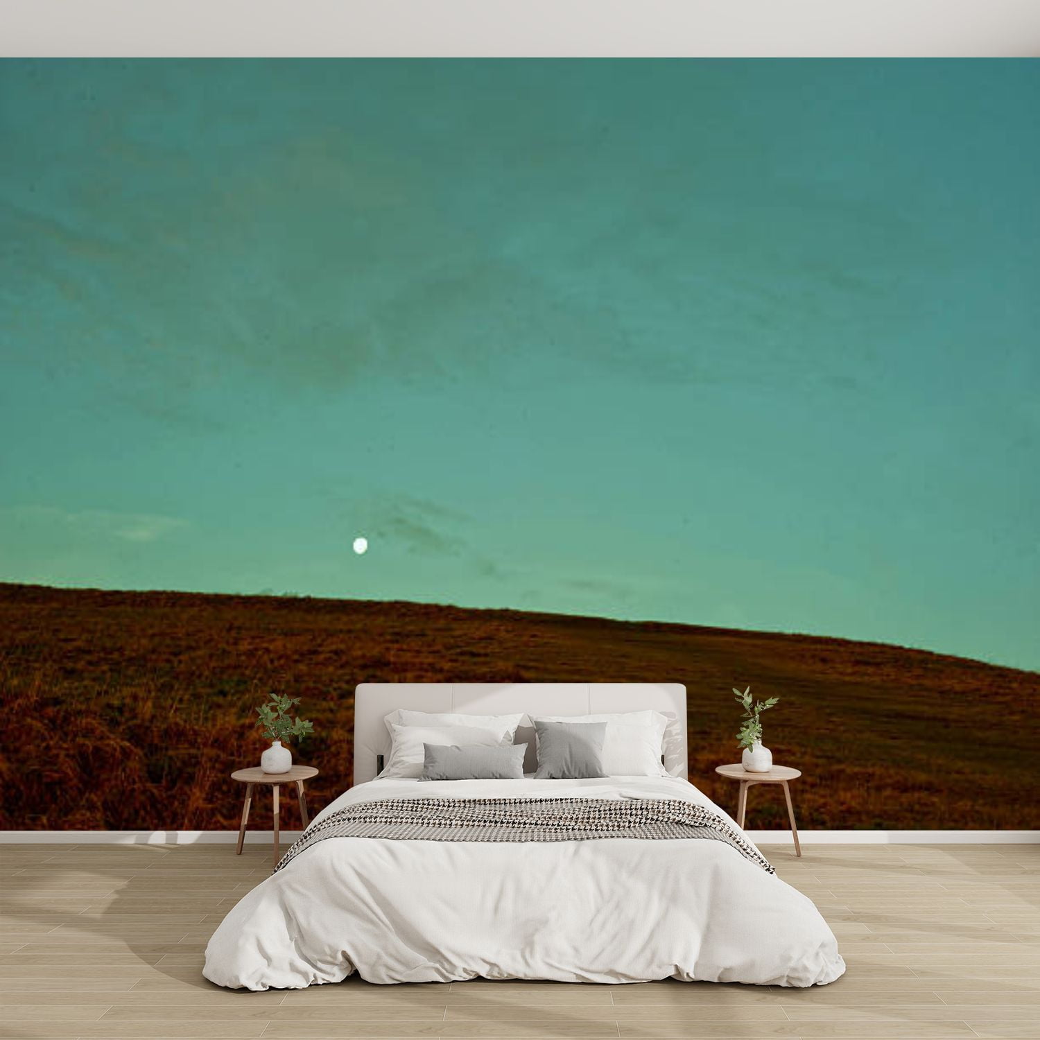 Modern Wallpaper Murals 3D Sunrise Cley Hill Warminster Peel and Stick ...