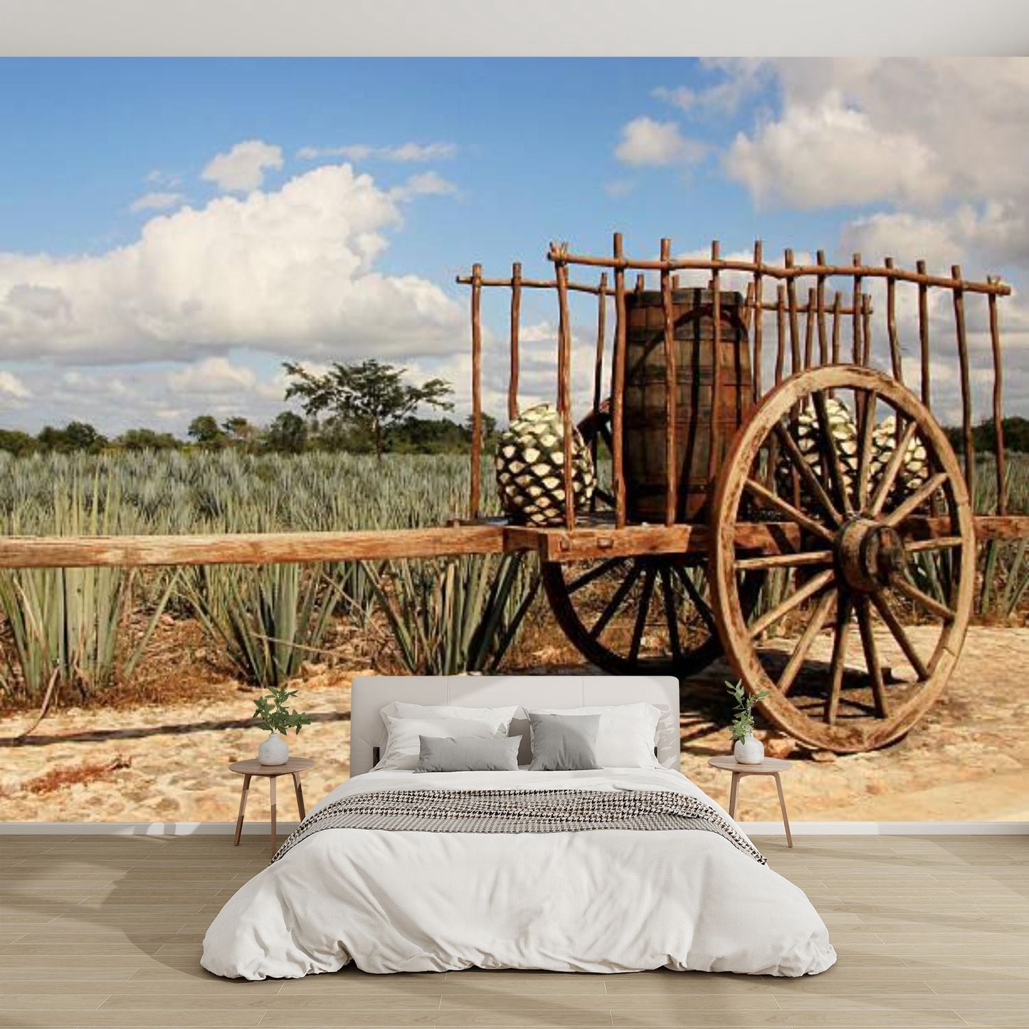 Modern Wallpaper Murals 3D Traditional mexican trailer front plantation ...