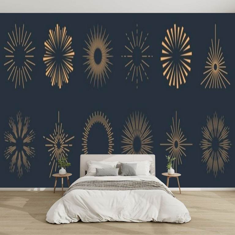 sunburst mural