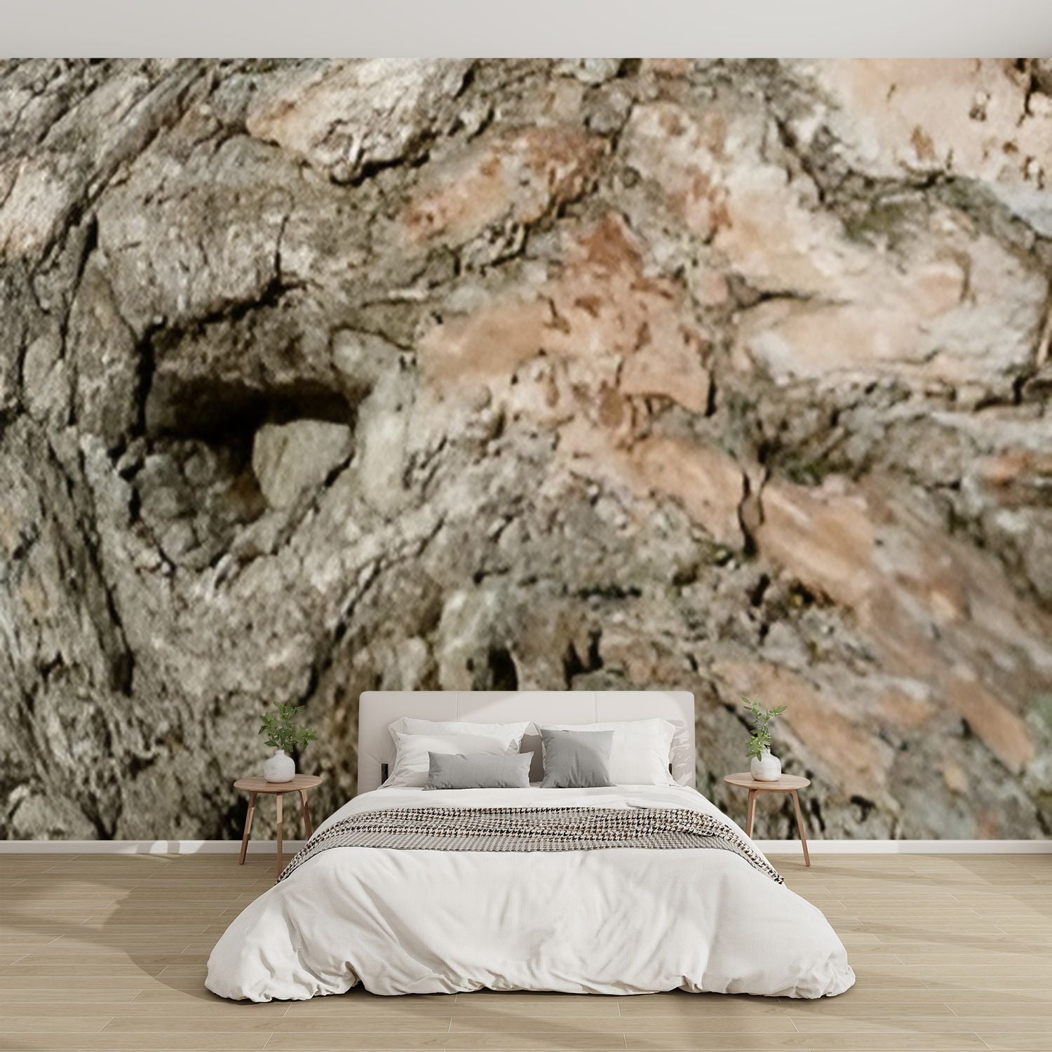 Modern Wallpaper Murals 3D The bark an old tree sunlight Natural Old ...